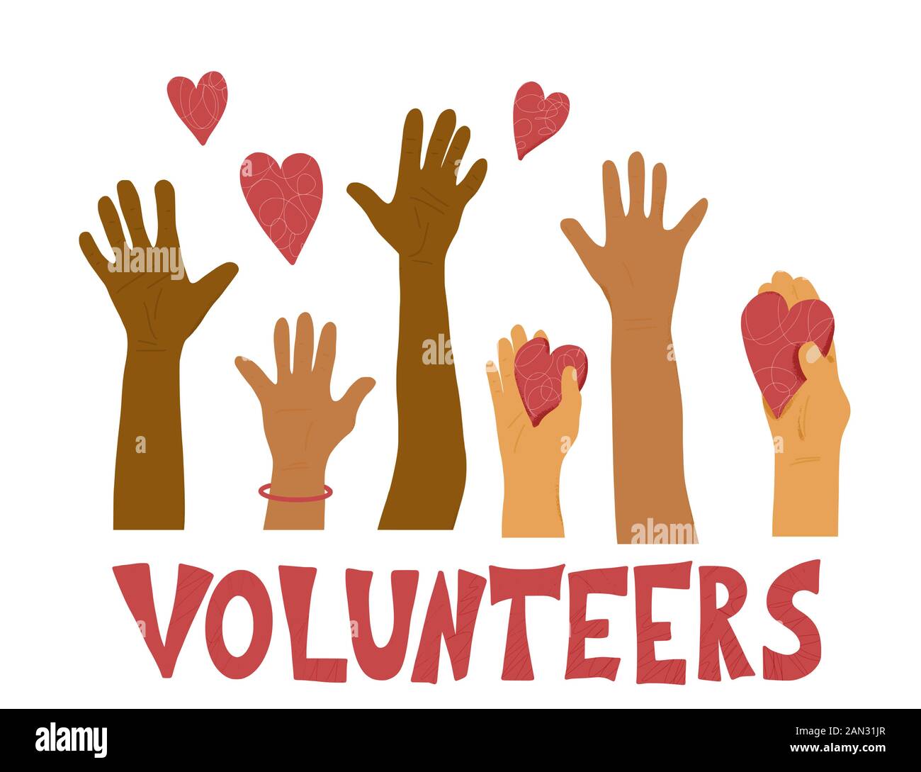 Charity event volunteers Stock Vector Images - Alamy