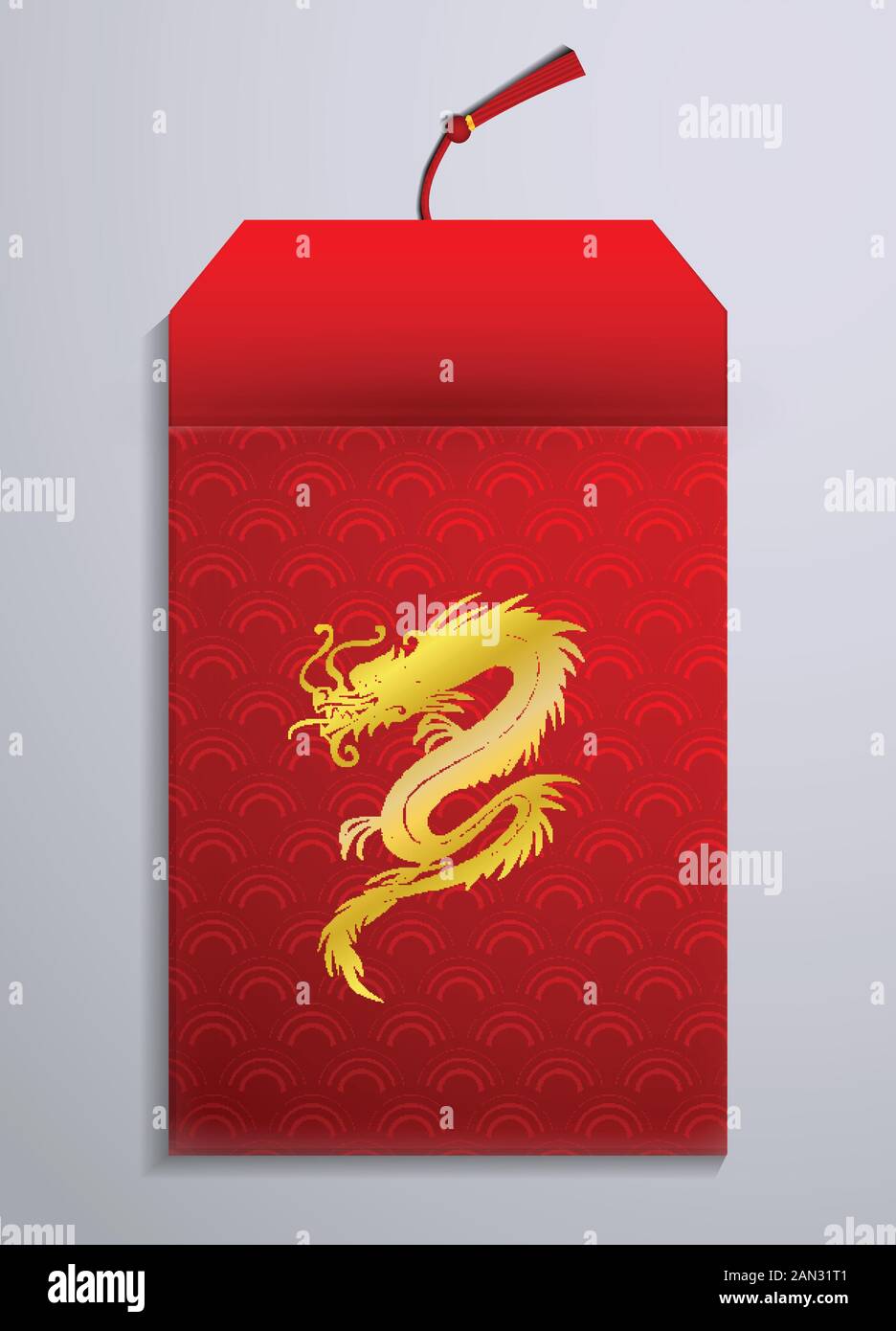 Red envelope packet open for New Year Stock Vector Image & Art - Alamy