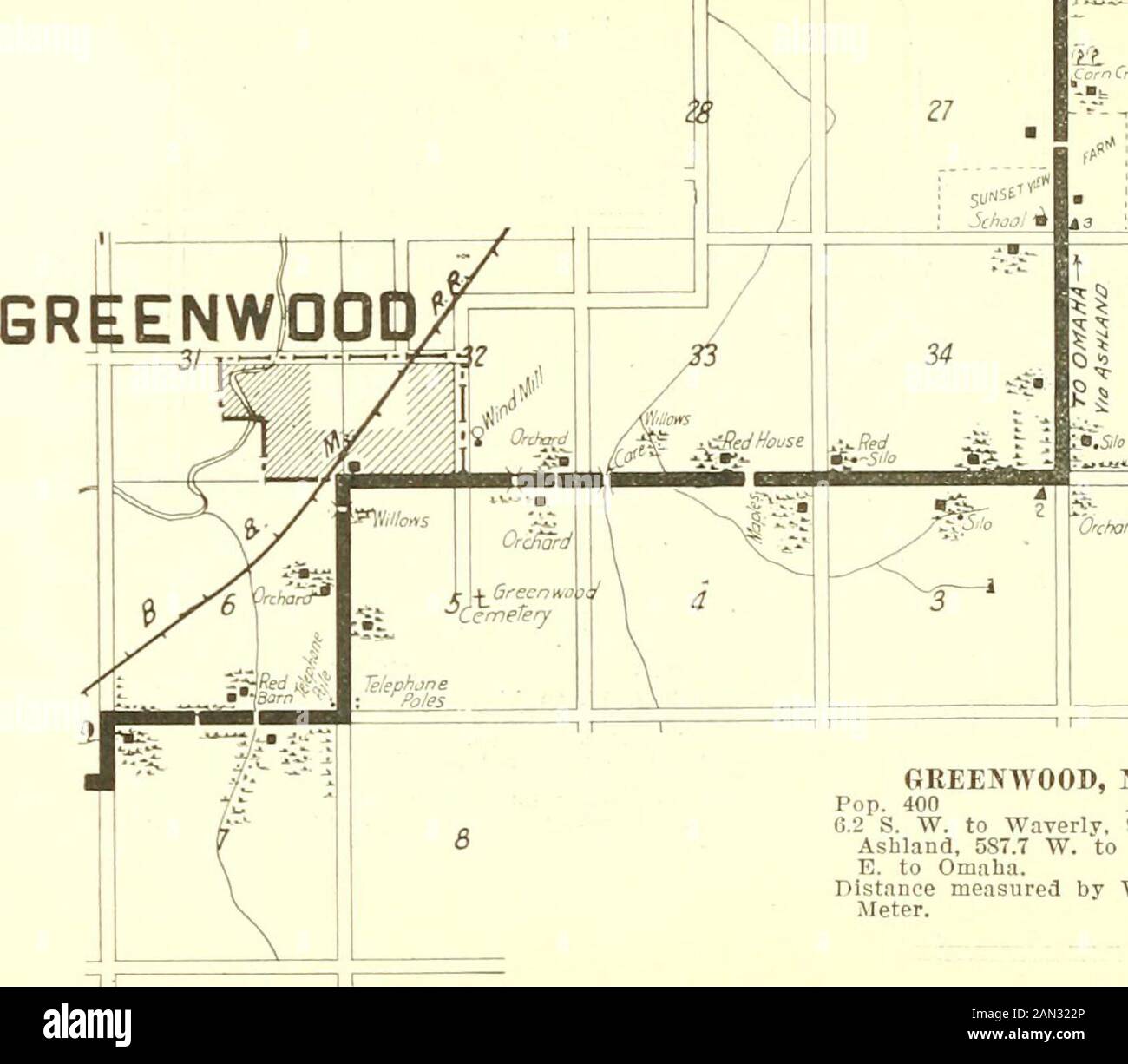 Map of greenwood hi-res stock photography and images - Alamy