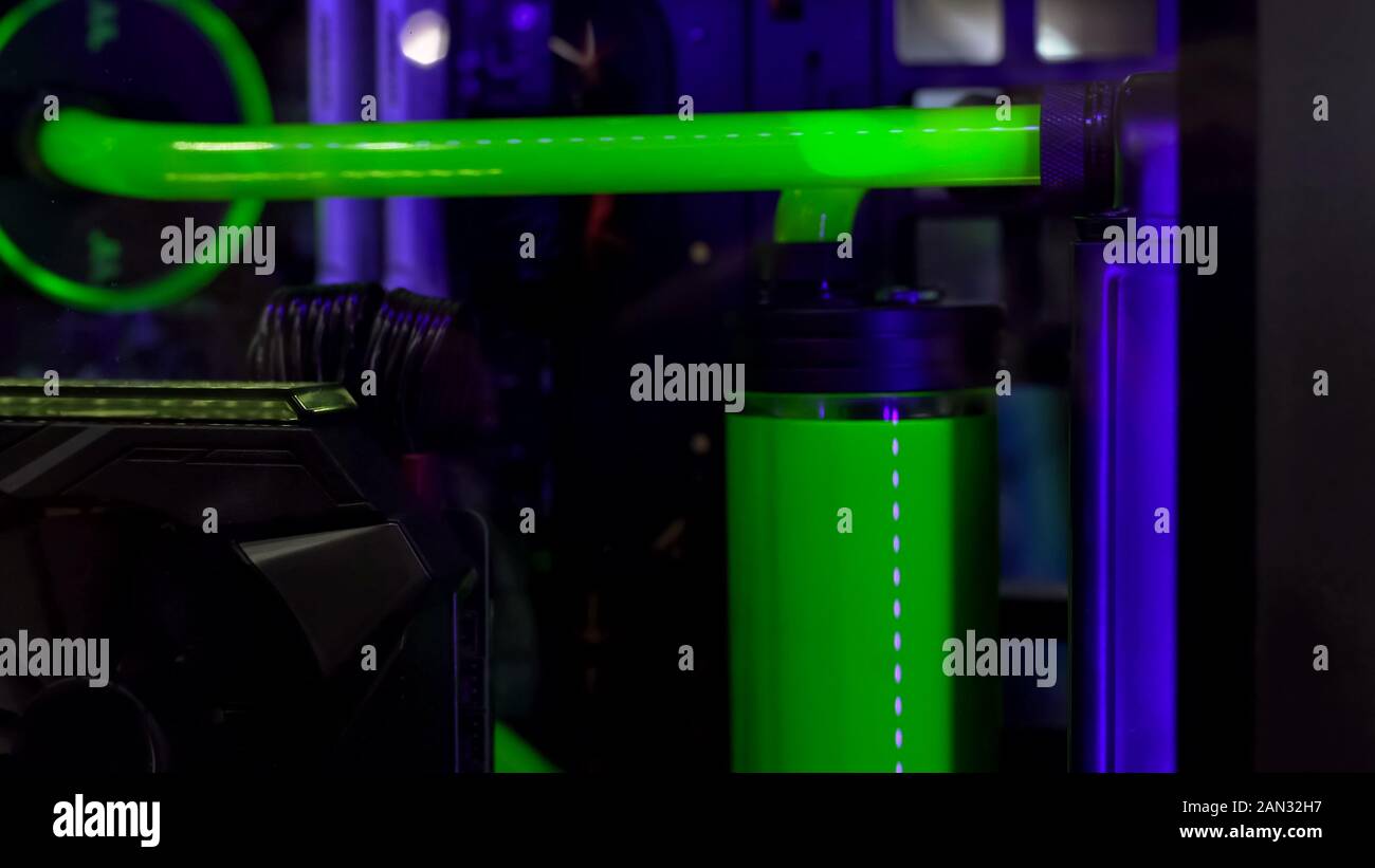 Liquid cooling, high-end technologies, green toxic water as biohazard ...