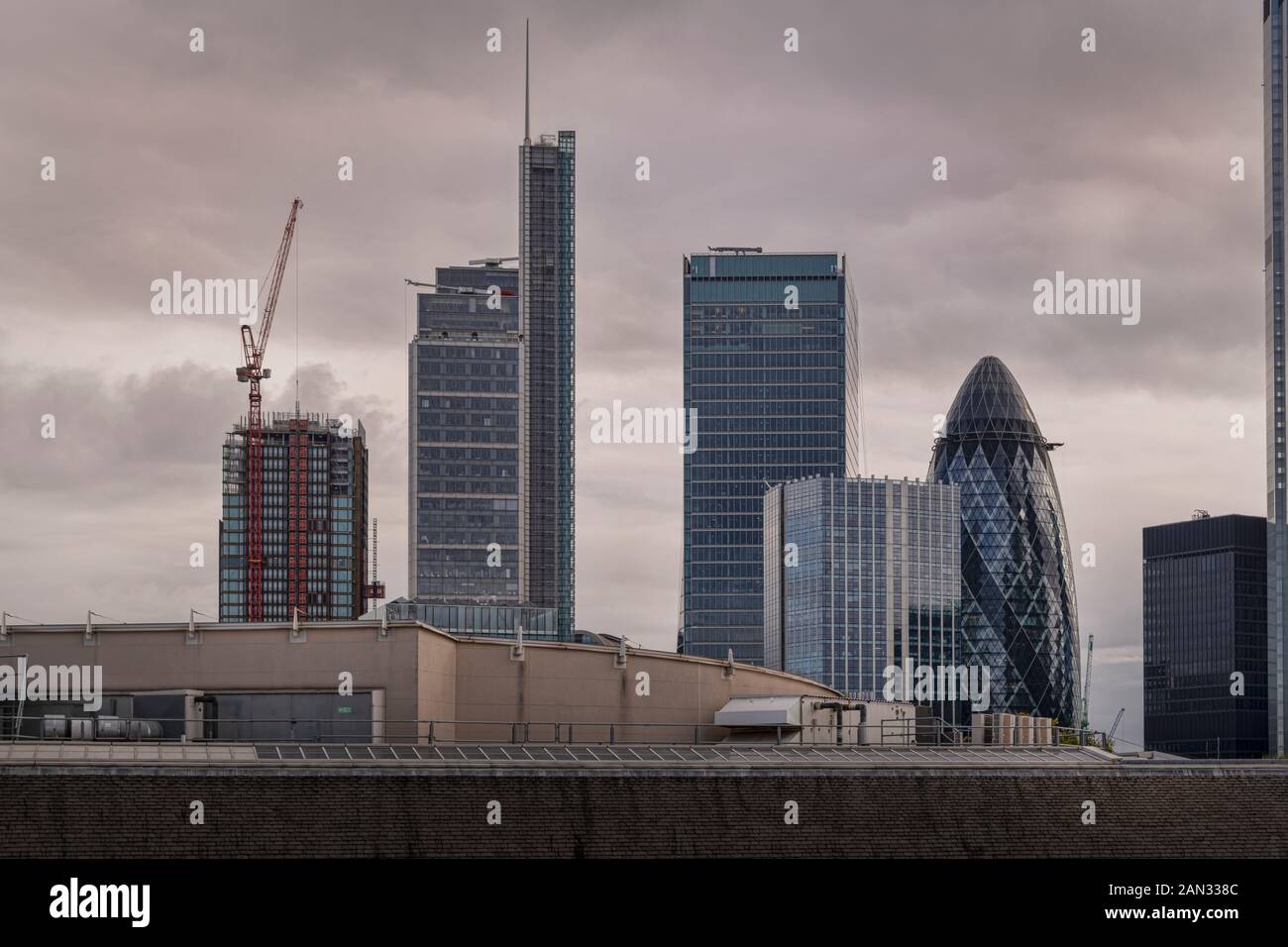 Tall buildings in the City of London Stock Photo - Alamy