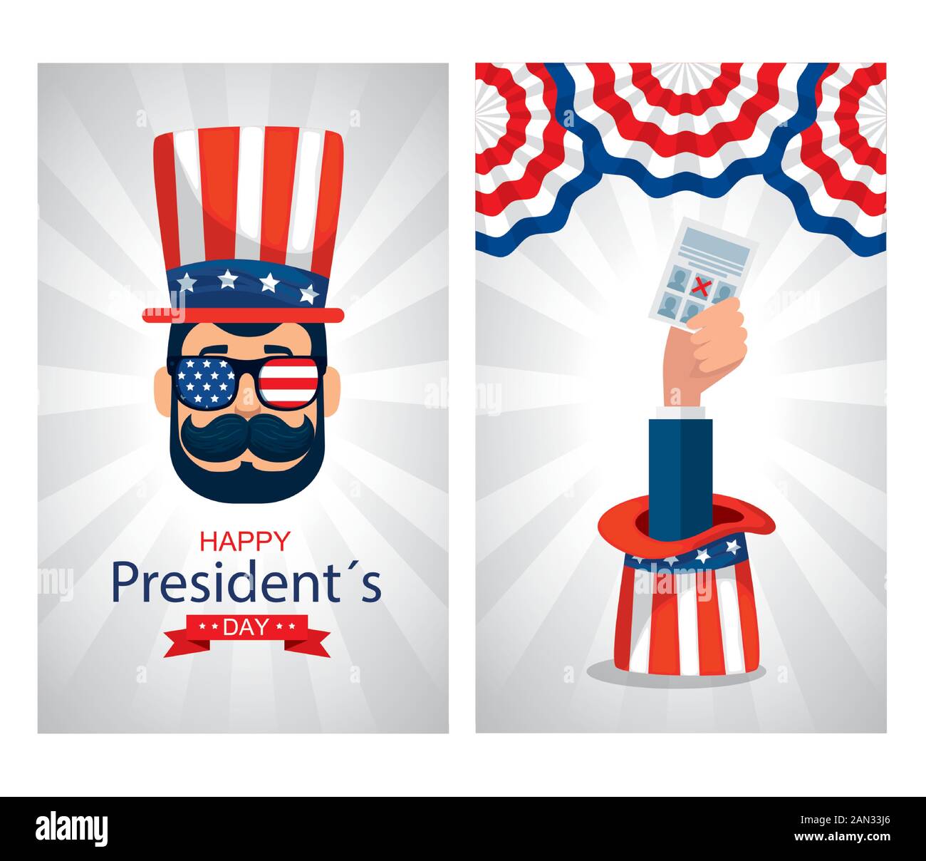 Man cartoon of usa happy presidents day vector design Stock Vector ...