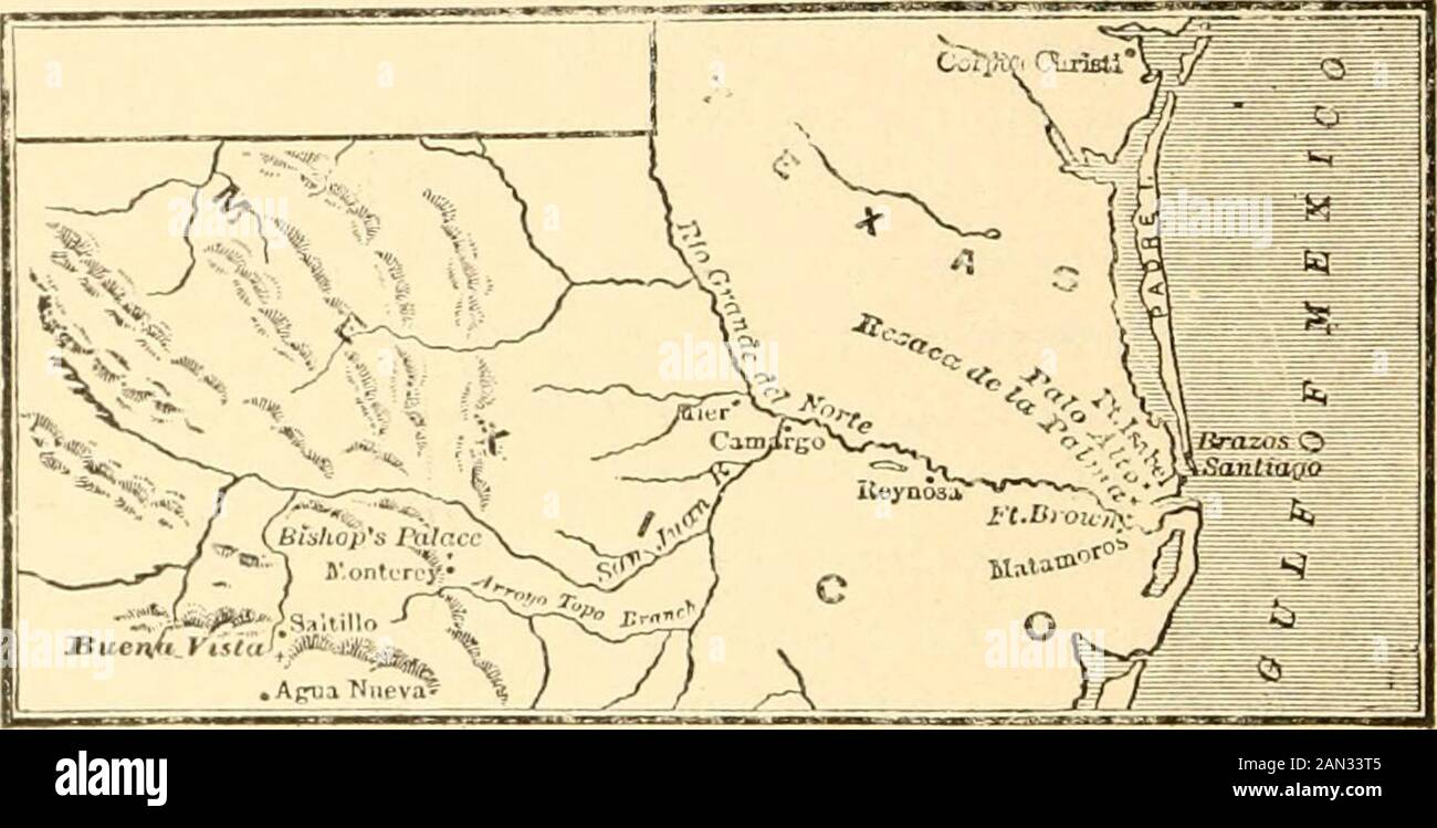 1846 map of texas hi-res stock photography and images - Alamy
