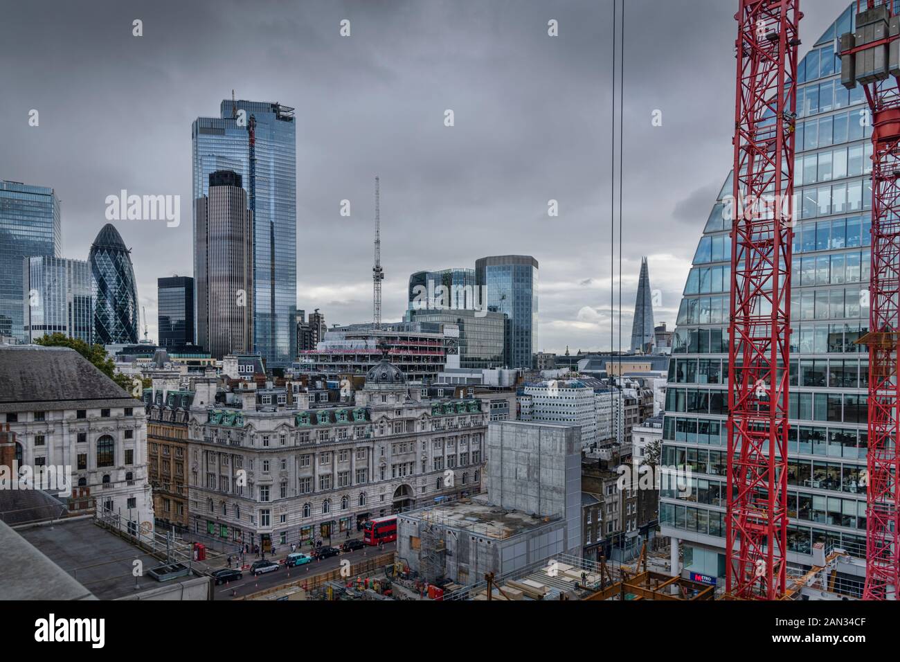 City of London from Moorgate Stock Photo - Alamy