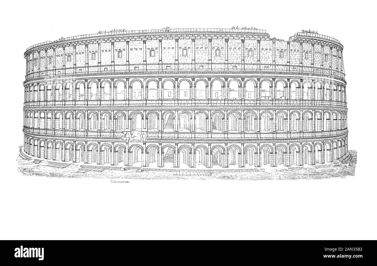 Amphitheatre illustration hi-res stock photography and images - Alamy