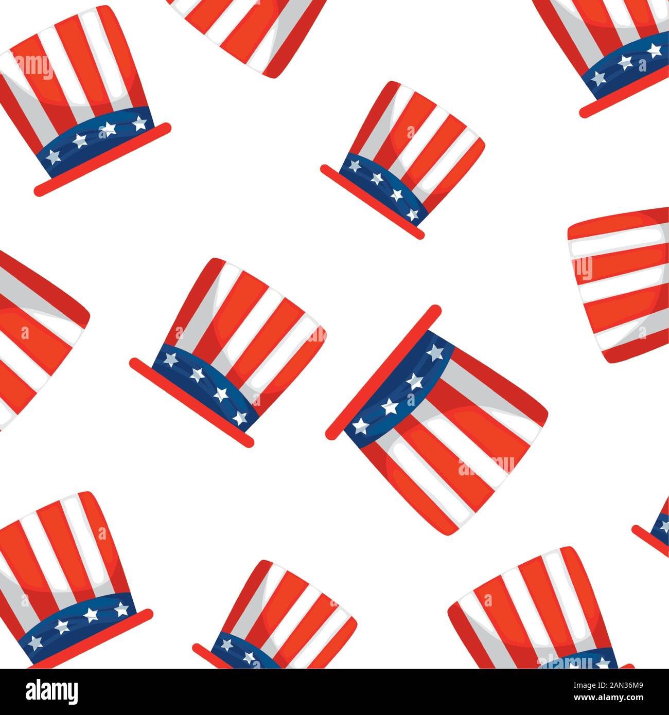 Isolated usa hats background vector design Stock Vector Image & Art - Alamy
