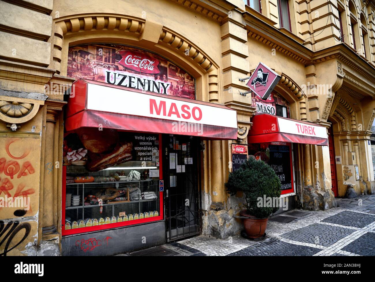 Butcher Shop Windows Old High Resolution Stock Photography and Images ...