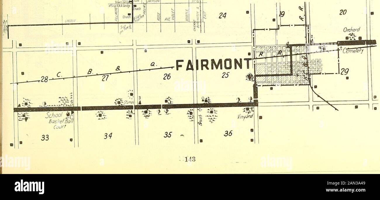 Map of fairmont hi-res stock photography and images - Alamy