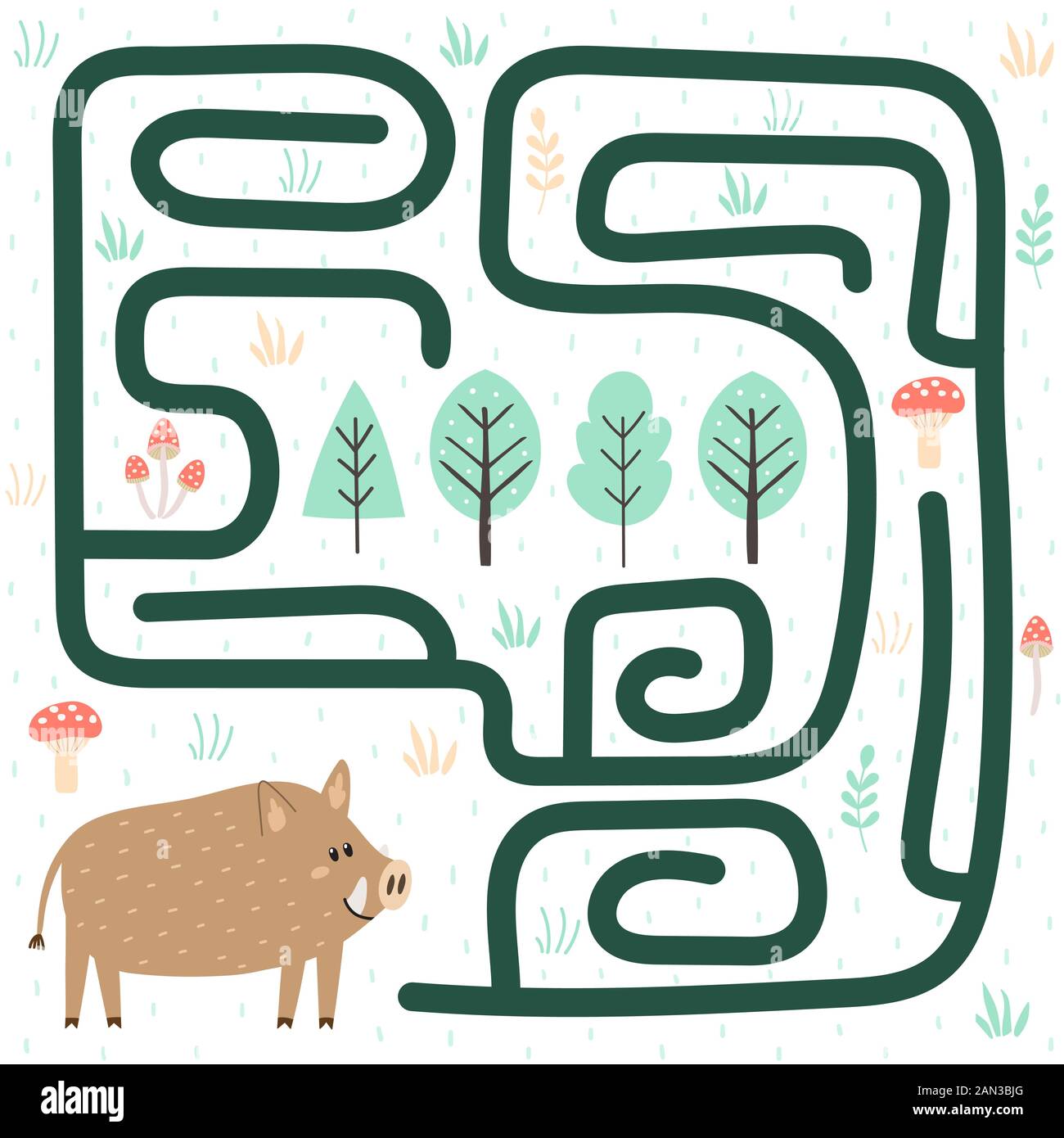 Labyrinth kids maze hi-res stock photography and images - Alamy