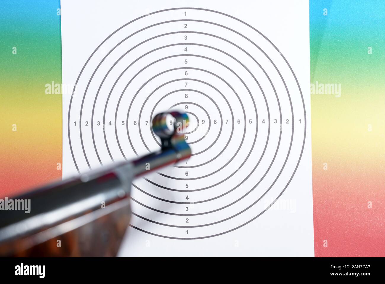 Air pistol with ammunition for sports shooters in caliber 4.5 mm ...