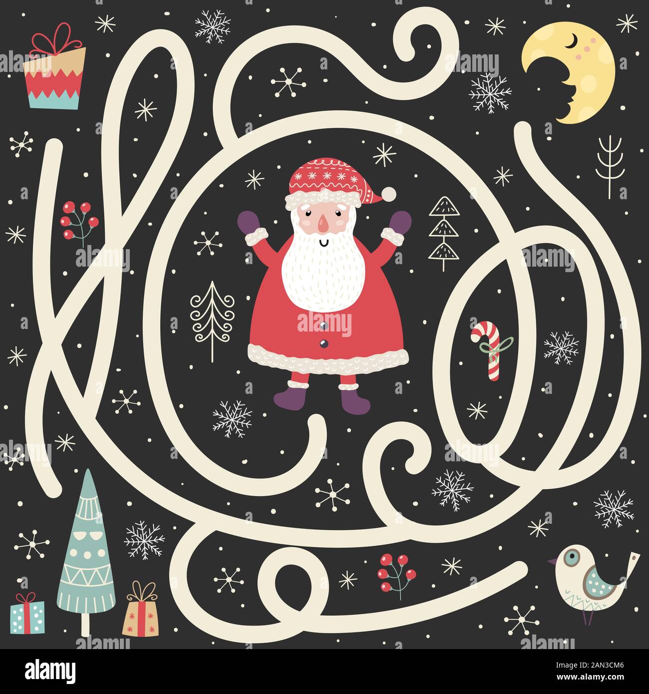Santa help Stock Vector Images - Alamy