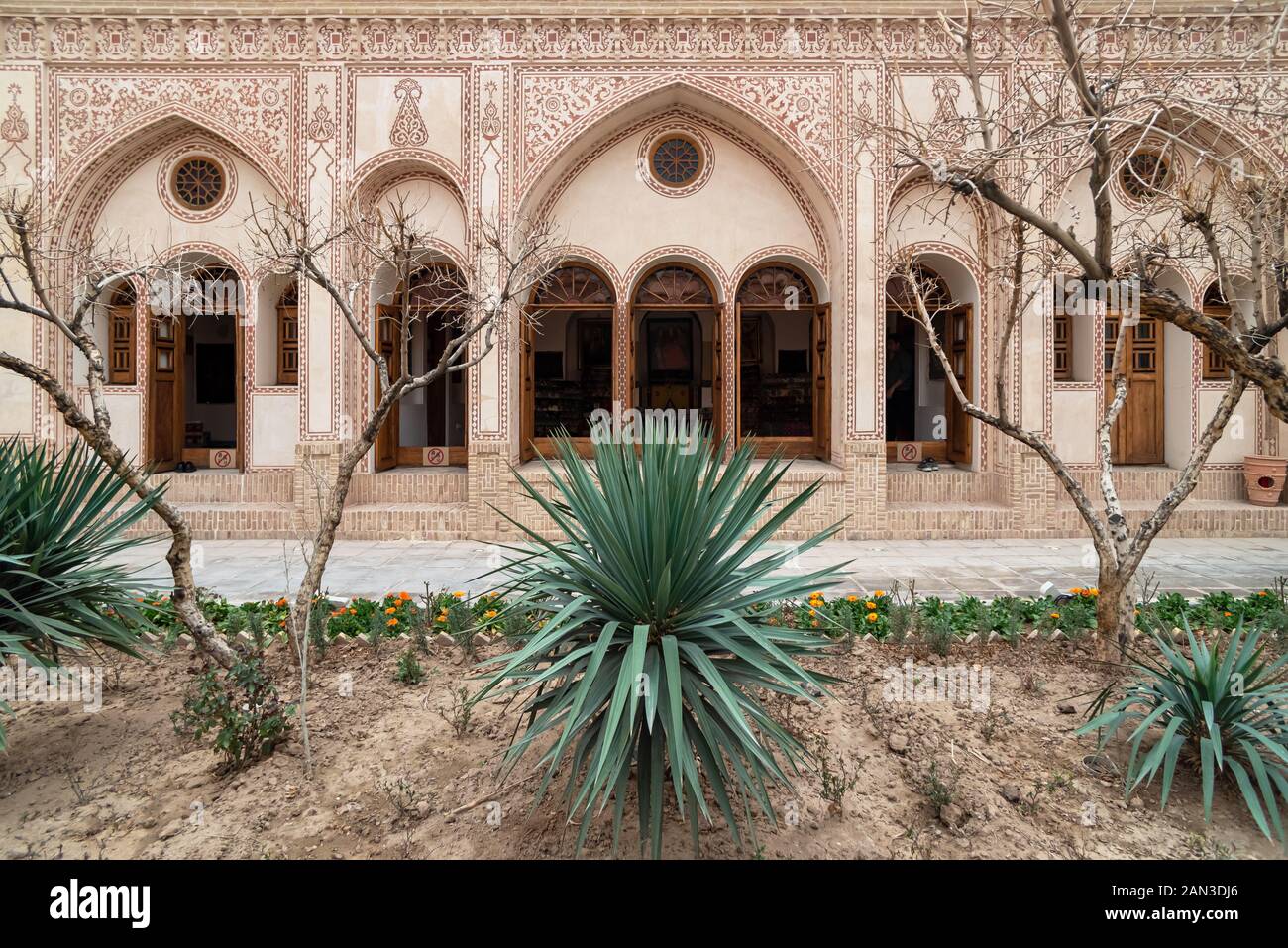 March 1, 2019: Iranian traditional historical house. Kashan, Iran Stock ...