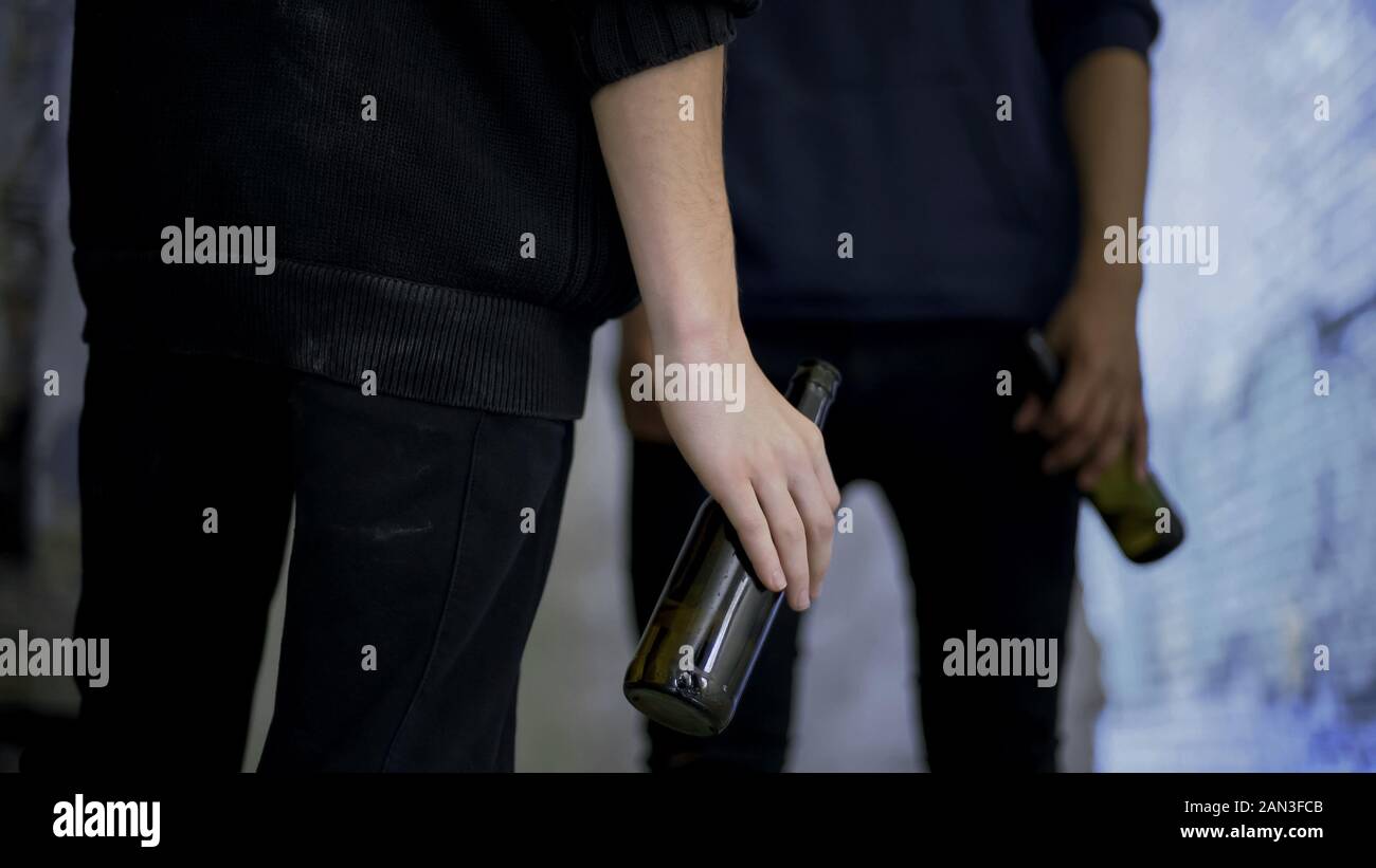 Bad habit, teen boys drinking beer, alcohol addiction among youth ...