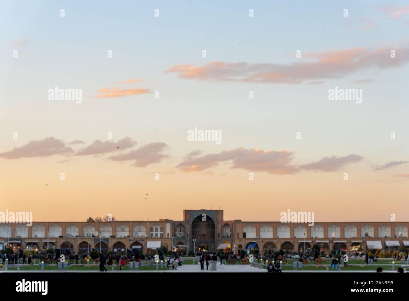 March 3, 2019: View over the Royal Square and the Sheikh Lotf Allah ...