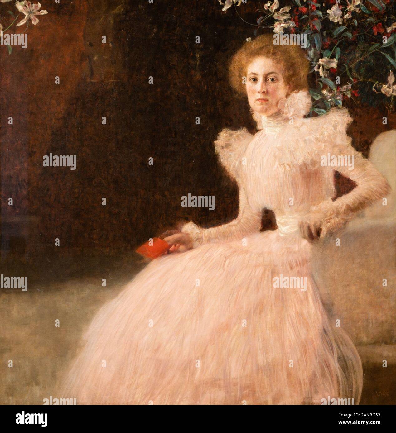 Portrait of Sonja Knips. Oil on canvas. 1897/1898. By the Austrian ...