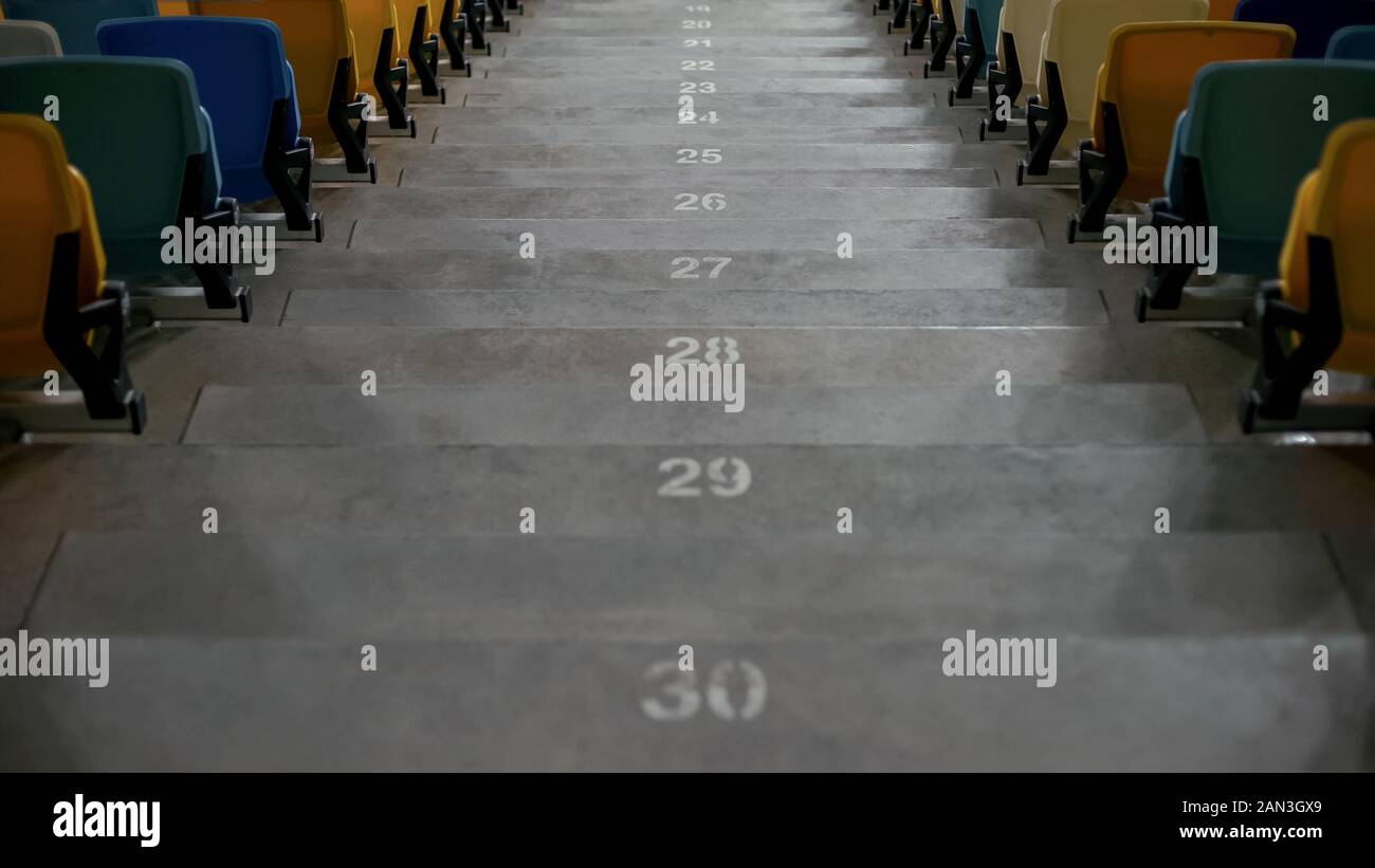 Stadium stairs hi-res stock photography and images - Alamy