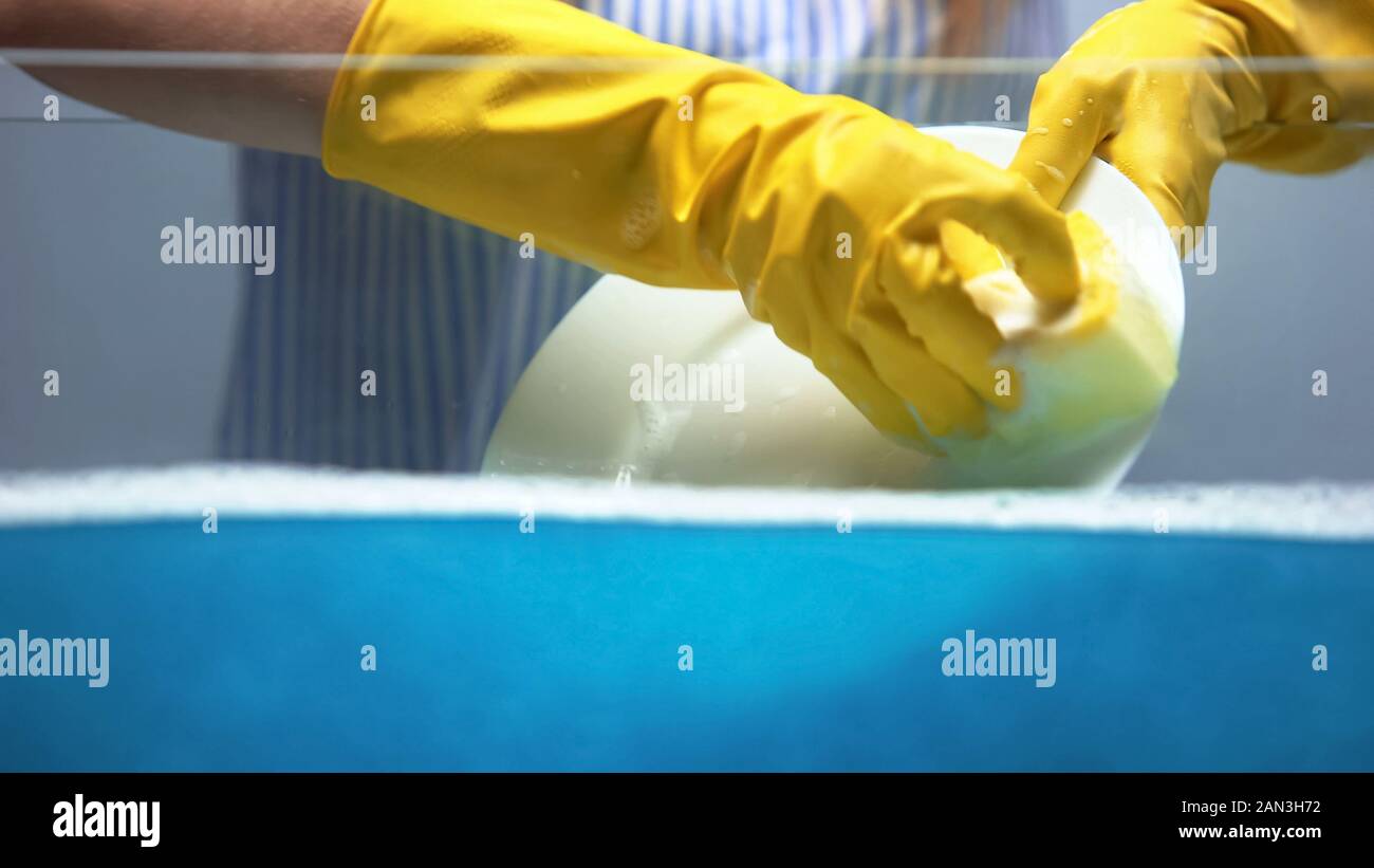 Hand washing porcelain hi-res stock photography and images - Alamy