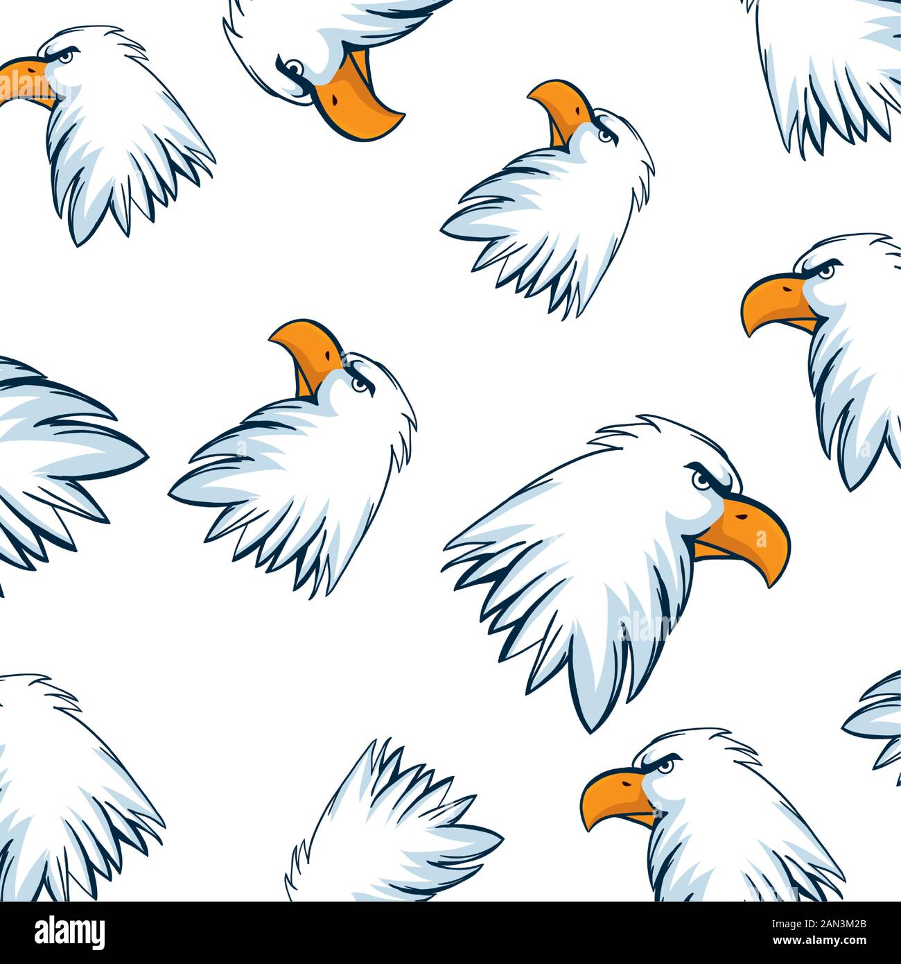Isolated eagle bird cartoon background vector design Stock Vector Image ...