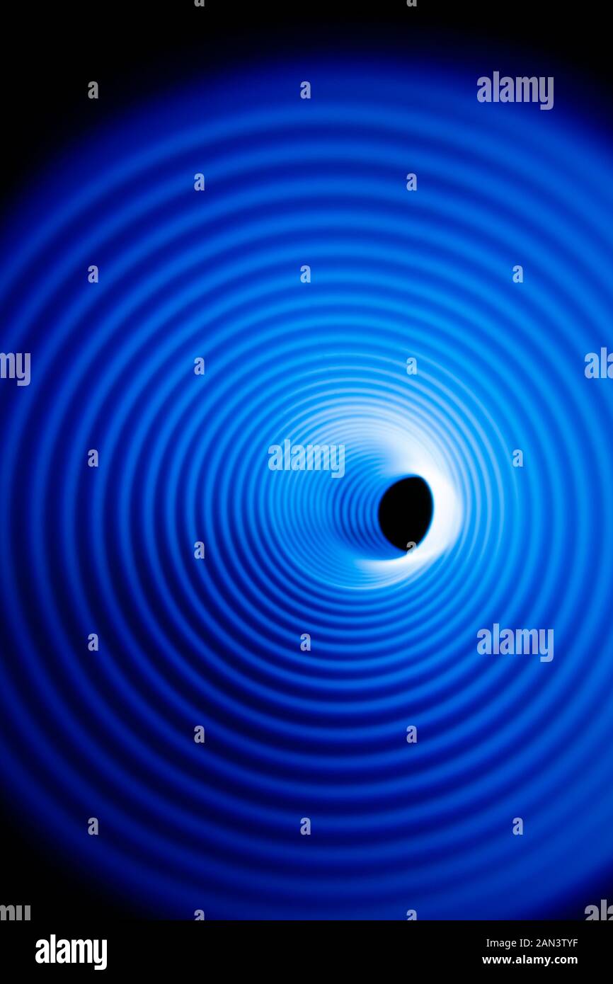 Sound waves in the dark in full color Stock Photo - Alamy