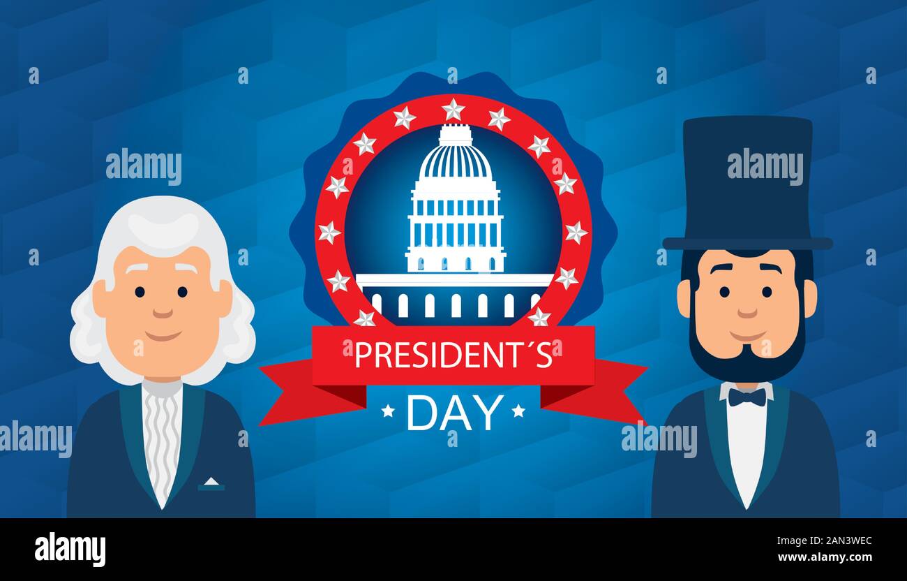 Men avatars cartoons of usa happy presidents day vector design Stock ...