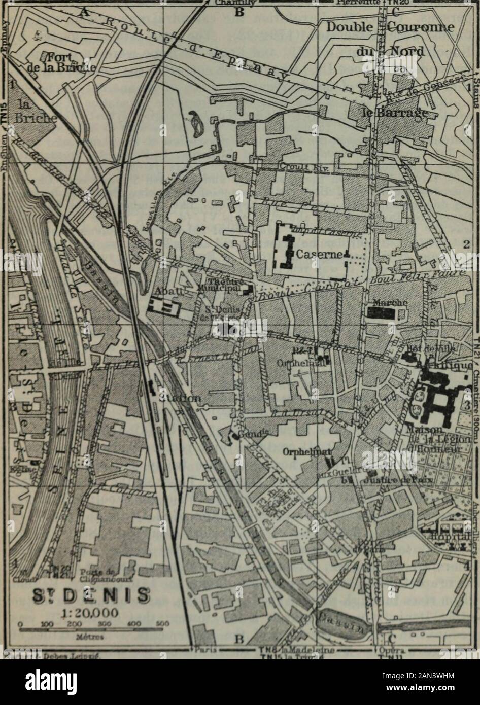 Paris and environs, with routes from London to Paris : handbook for ...