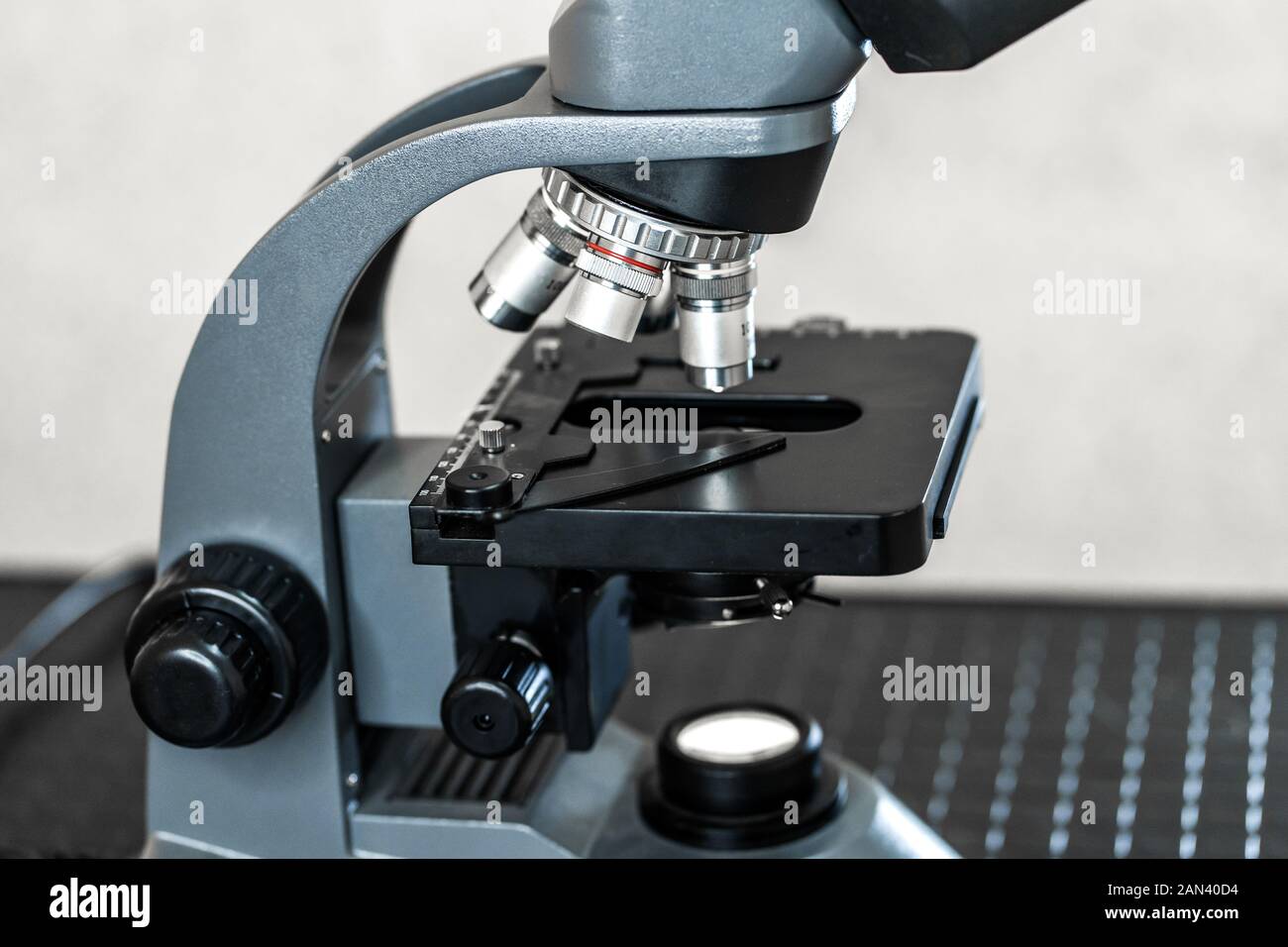 modern portable microscope in the laboratory Stock Photo - Alamy