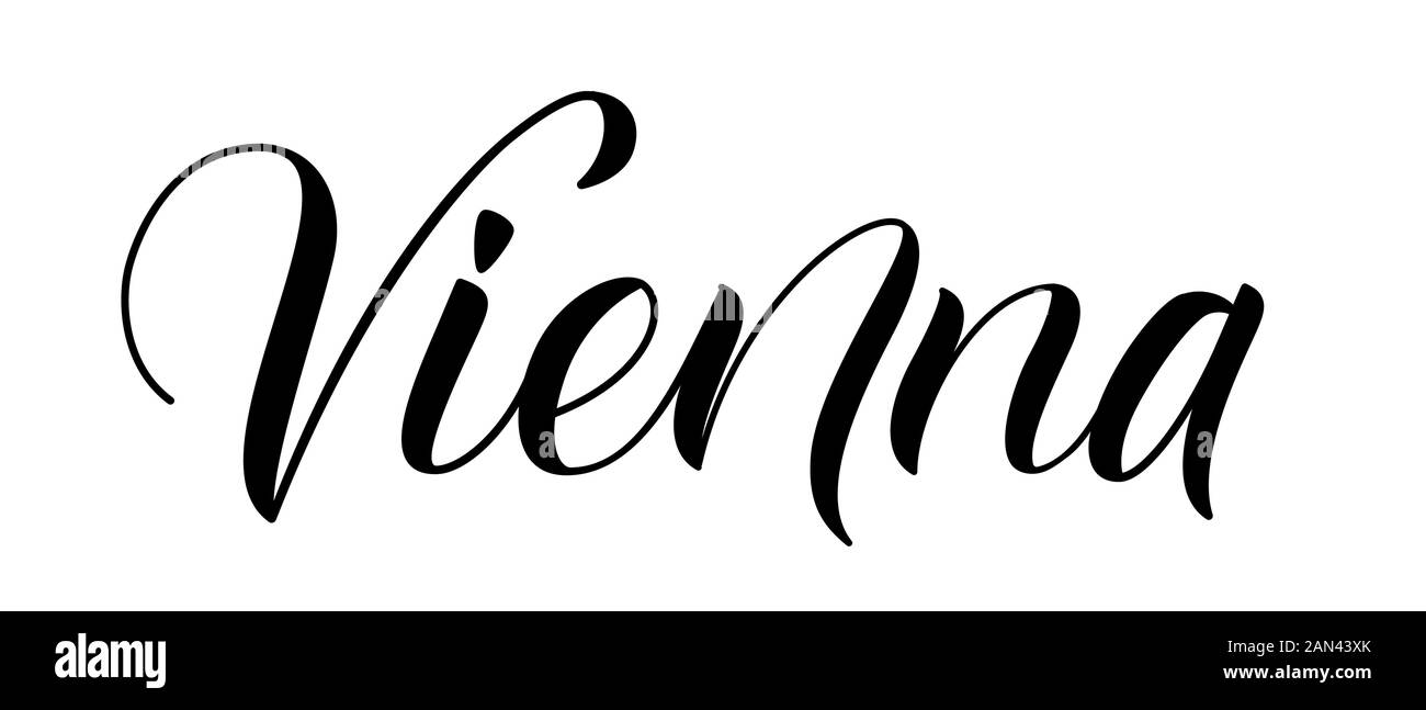 Brush calligraphy Vienna Stock Vector Image & Art - Alamy