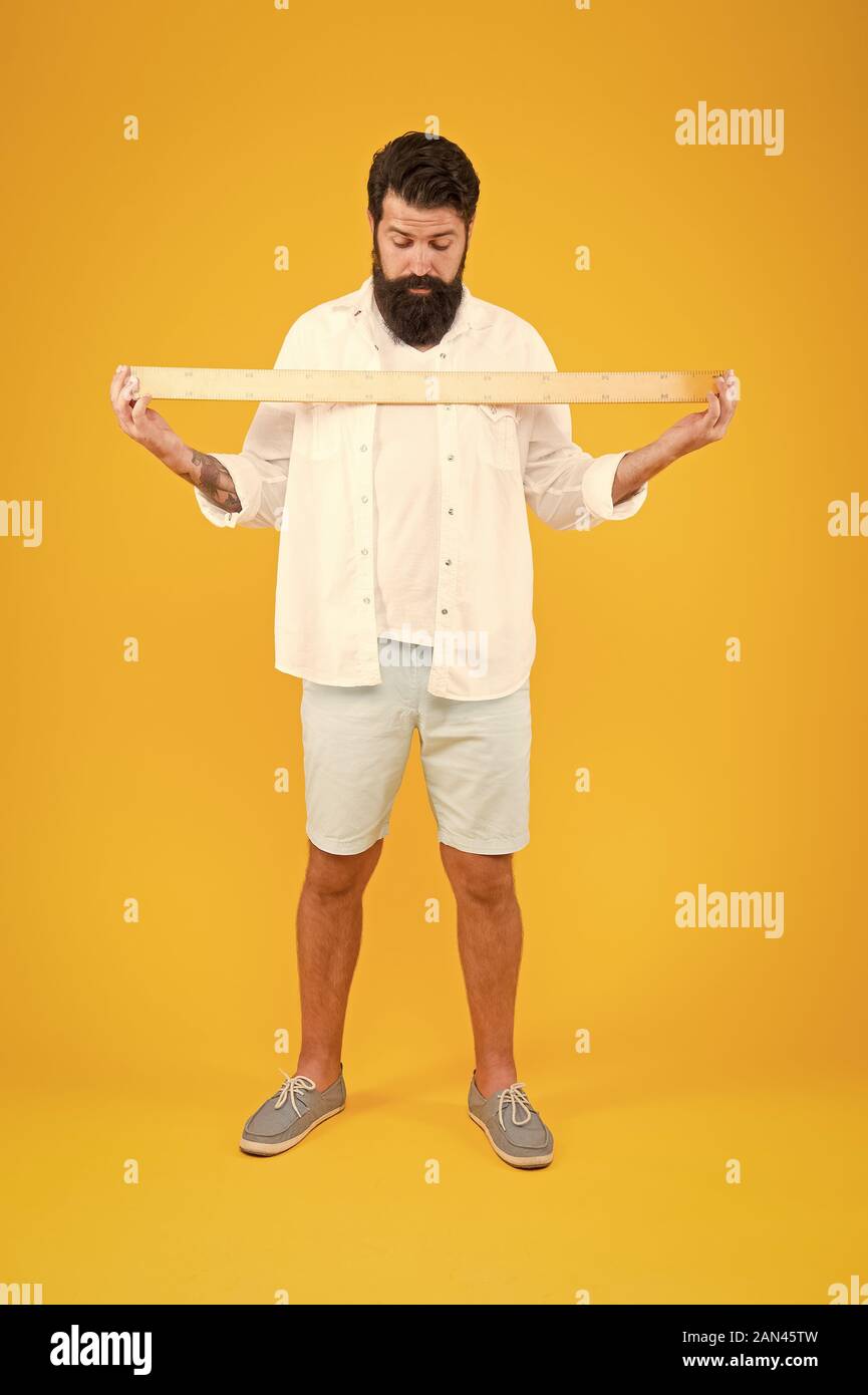 One meter. Big size. Measure. Geometry theorem. Actual size. School ...