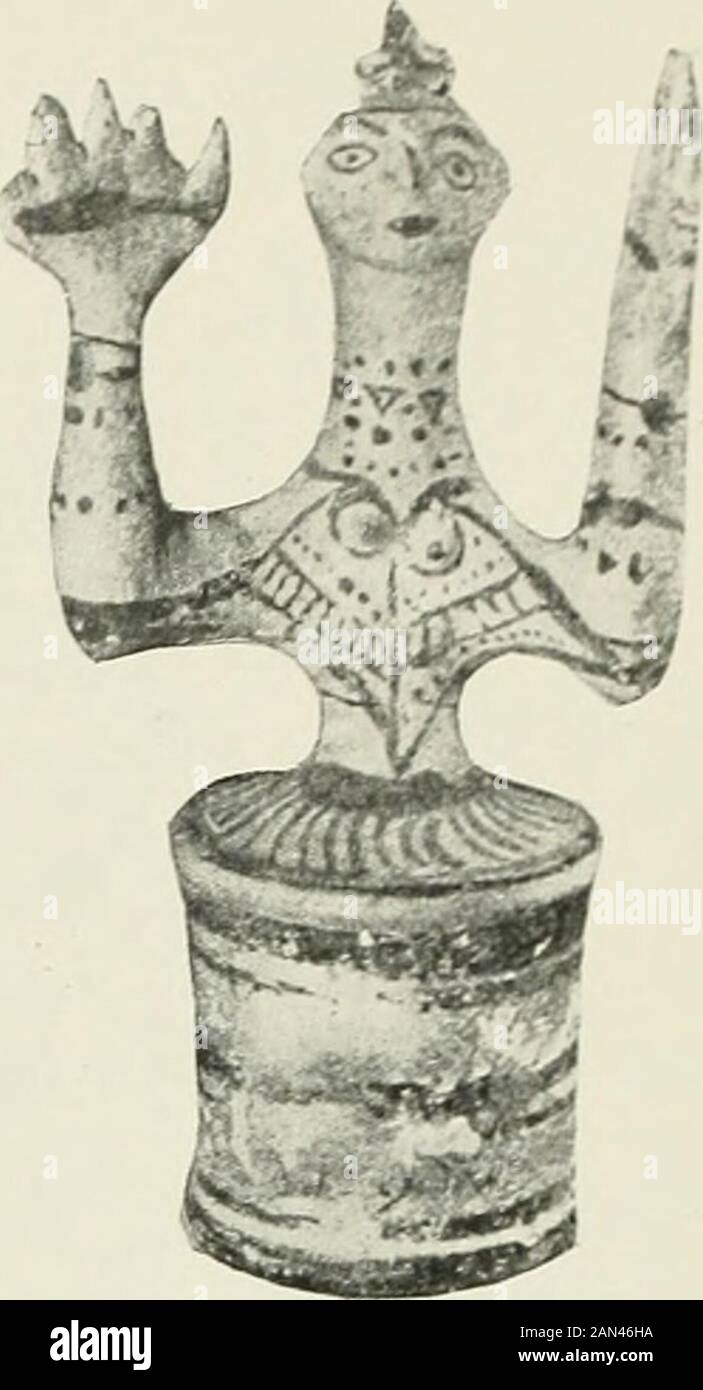 Annals of medical history . Painted terra-cotta pillars, surmounted ...