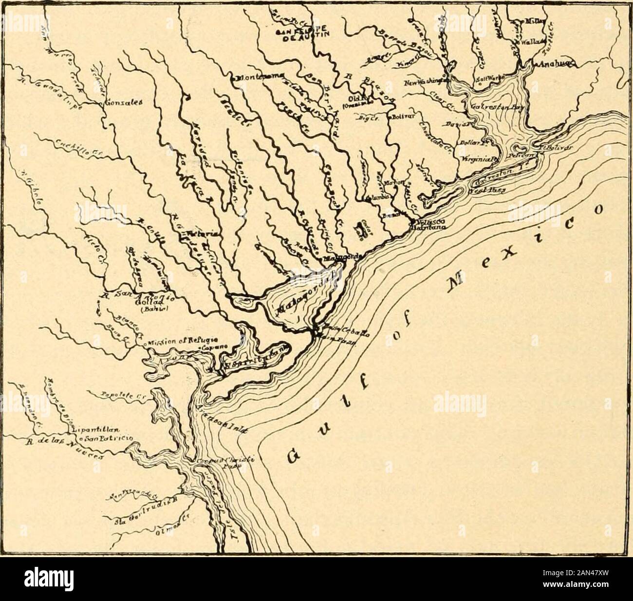 Map of rule texas hi-res stock photography and images - Alamy