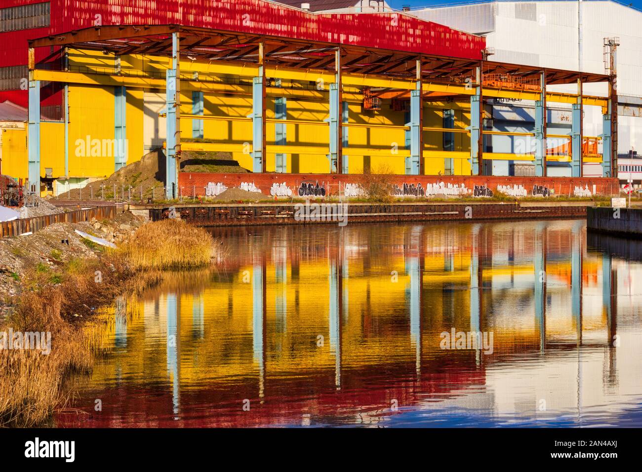 waterside warehouse regeneration and development in Sweden Stock Photo ...