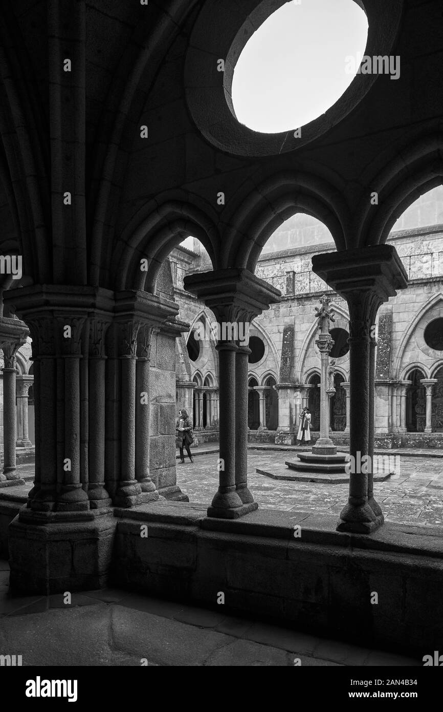 Cloister capitals Black and White Stock Photos & Images - Alamy