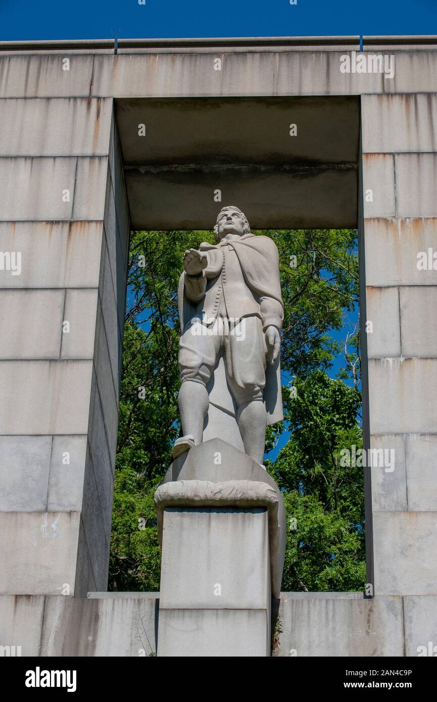 Roger Williams statue by Ralph Thomas Walker in Providence Rhode Island ...