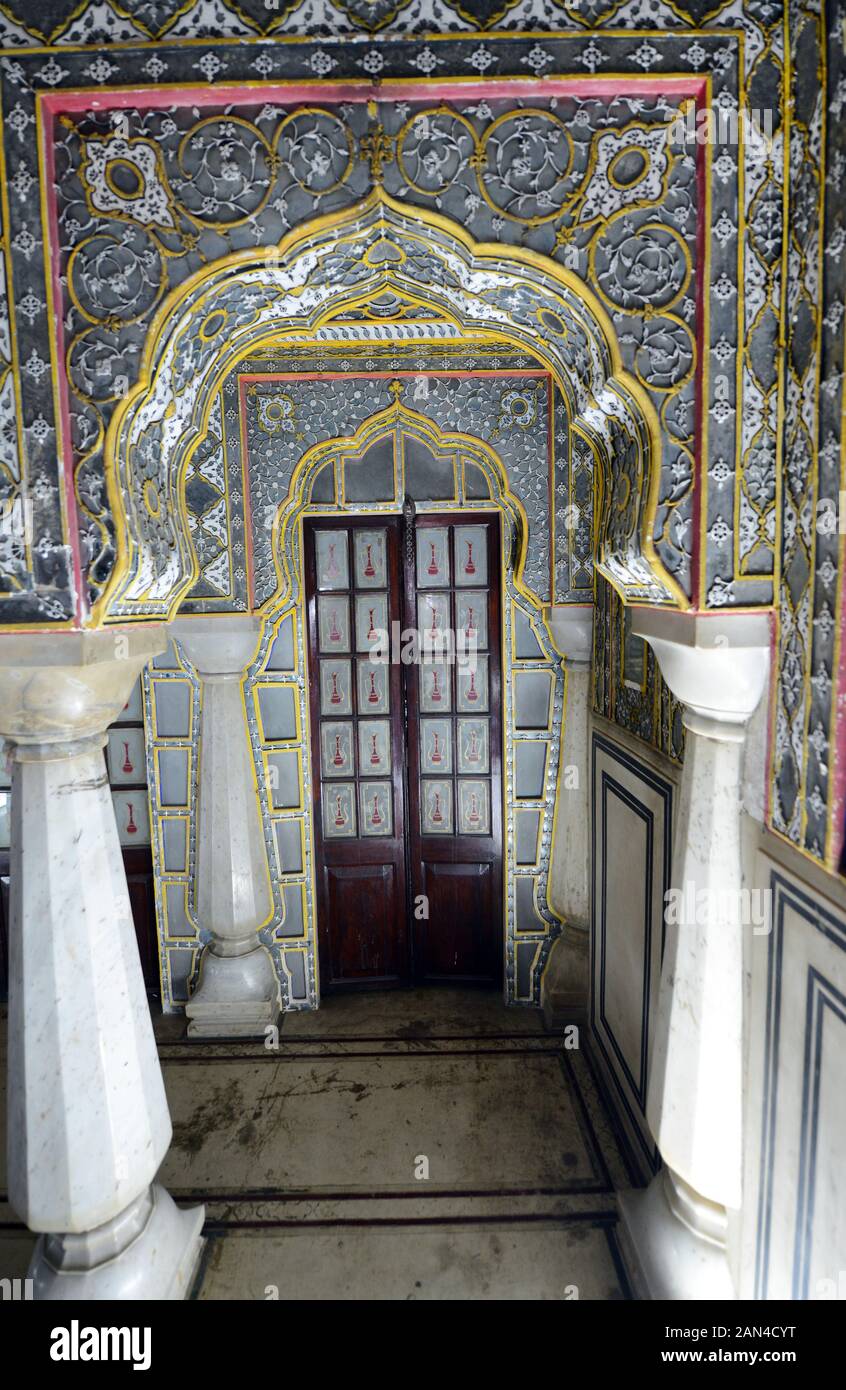 The stunning Rang Mandir has amazing mirror work, inside Jaipur's city ...