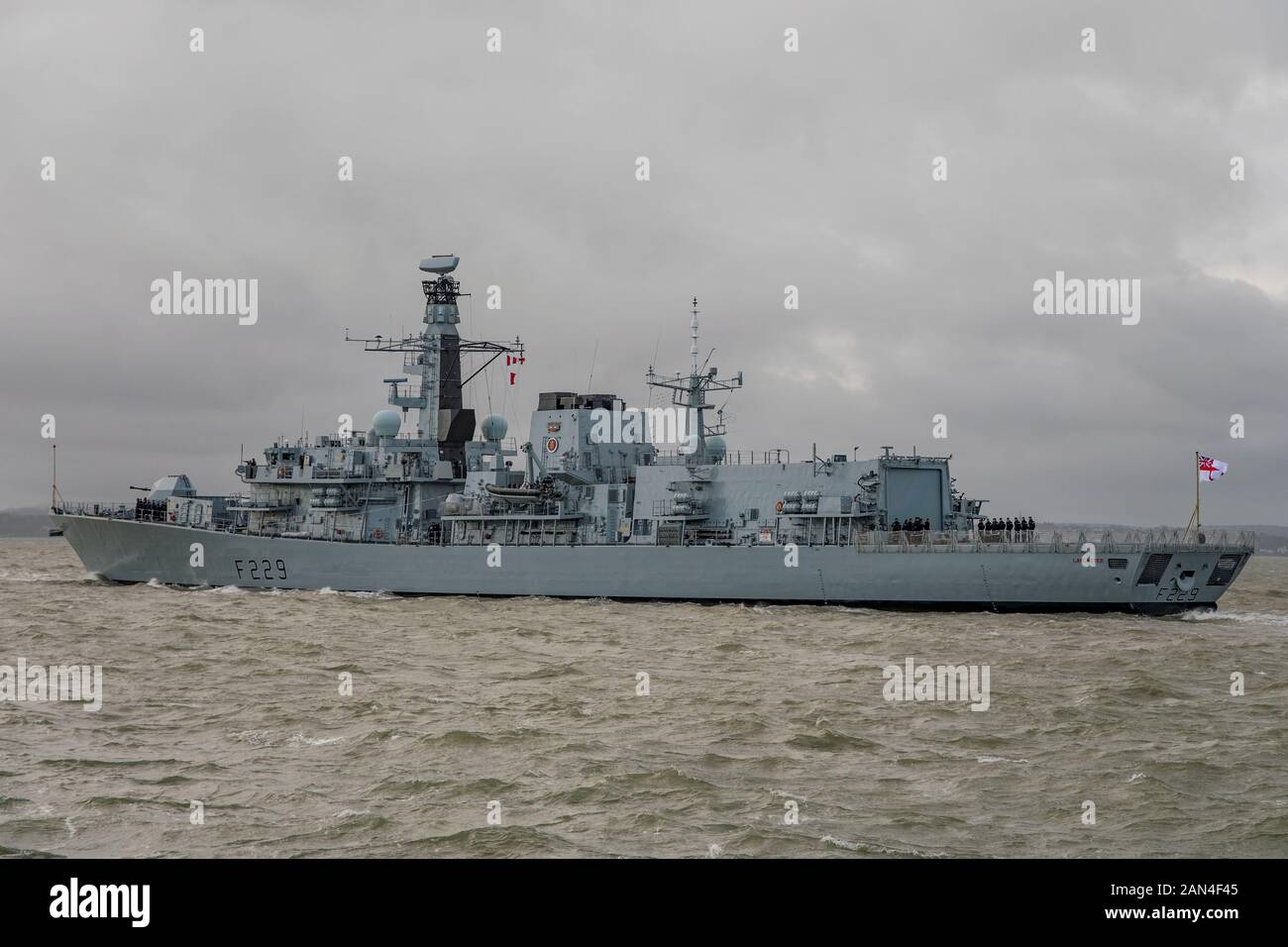 The Royal Navy Type 23 Duke Class frigate HMS Lancaster (F229 ...