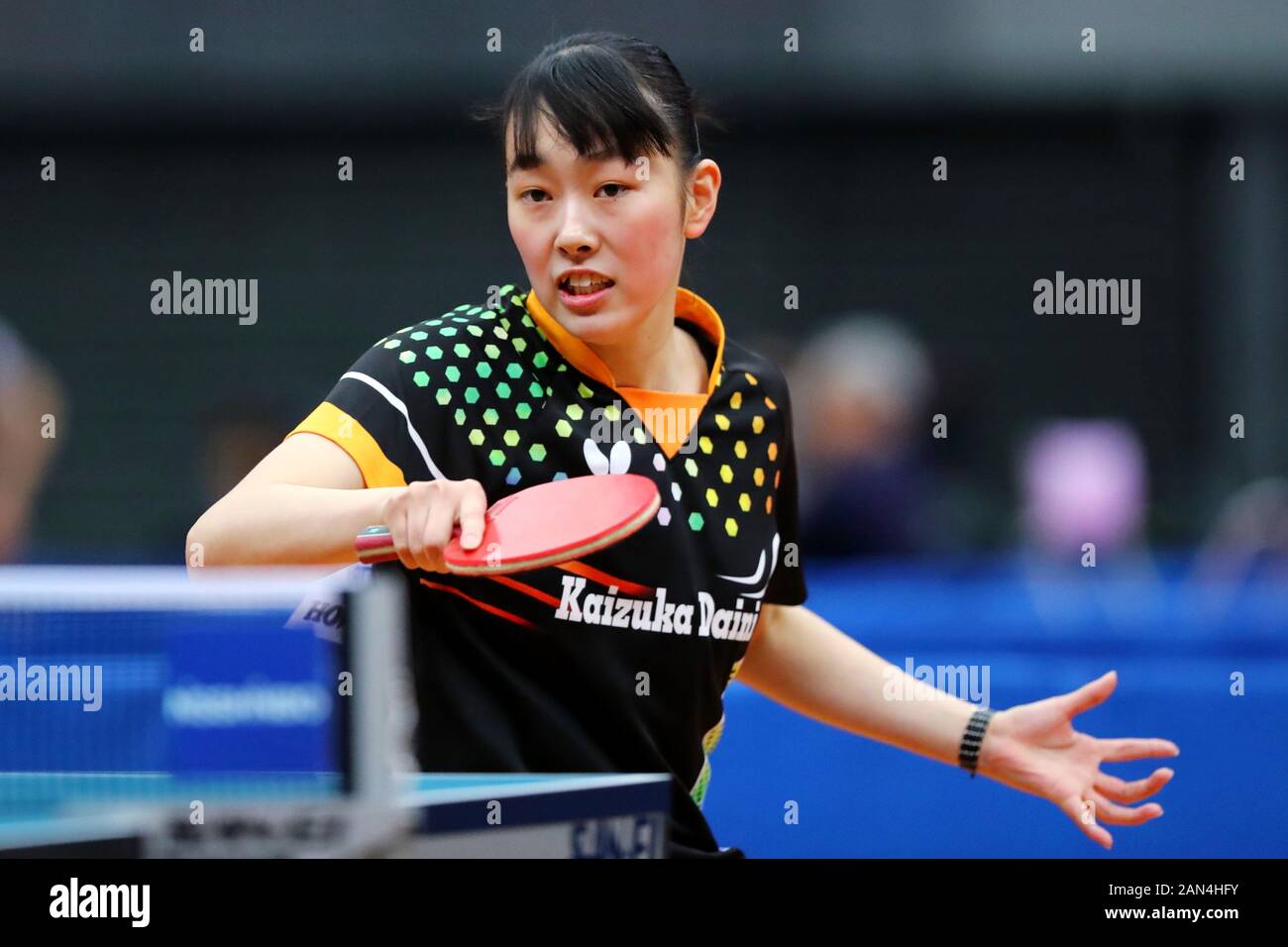 Osaka, Japan. 15th Jan, 2020. Kaho Akae Table Tennis : All Japan Table ...