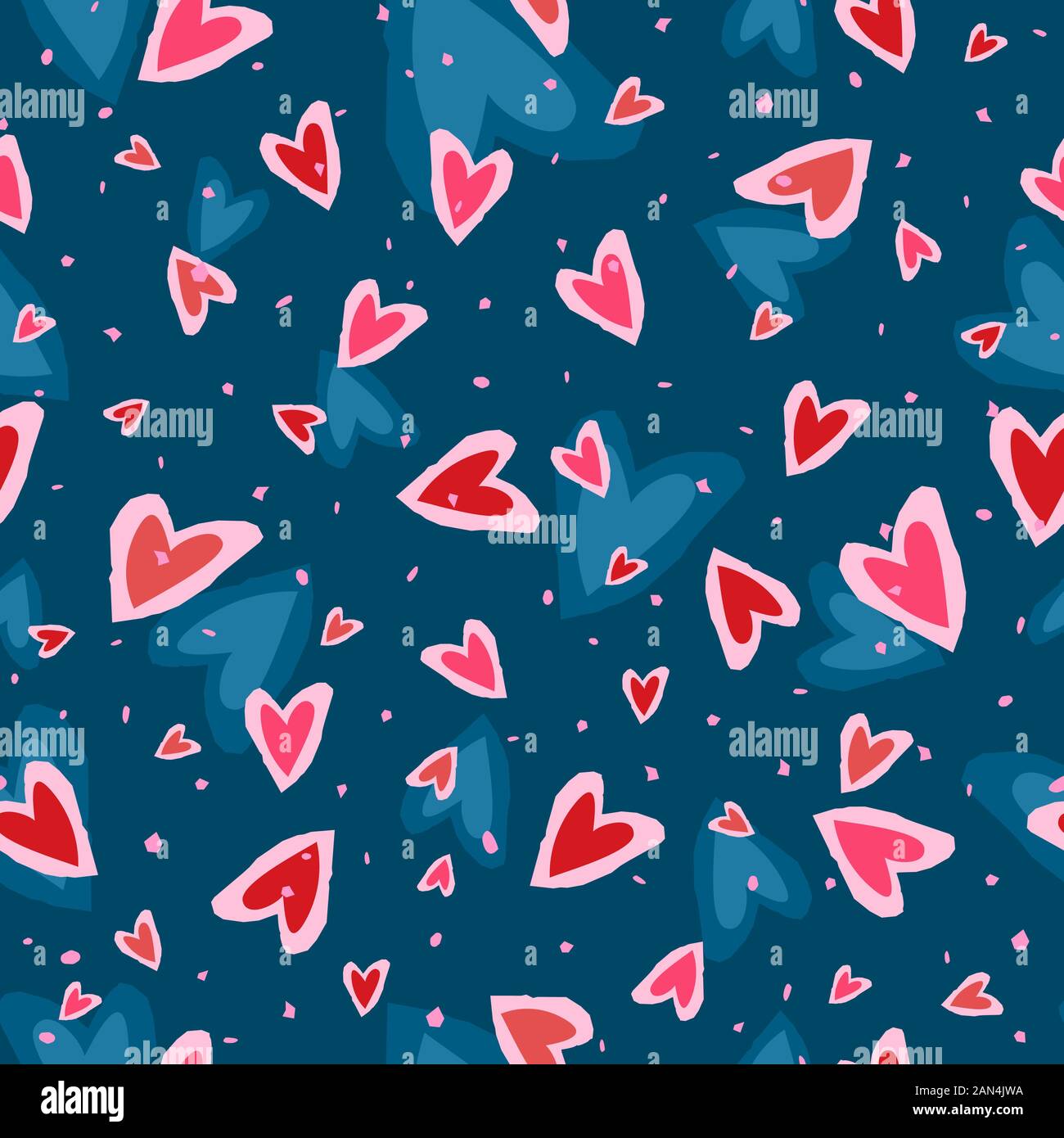 Seamless pattern heart shapes hi-res stock photography and images - Alamy