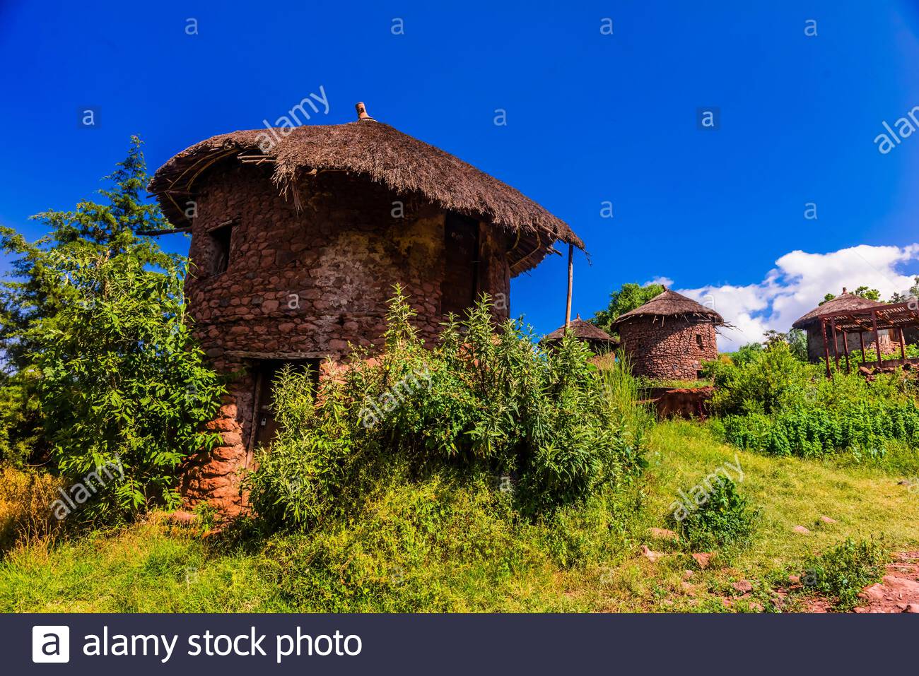 Africa Ethiopia Lalibela Hut Stock Photos & Africa Ethiopia Lalibela ...