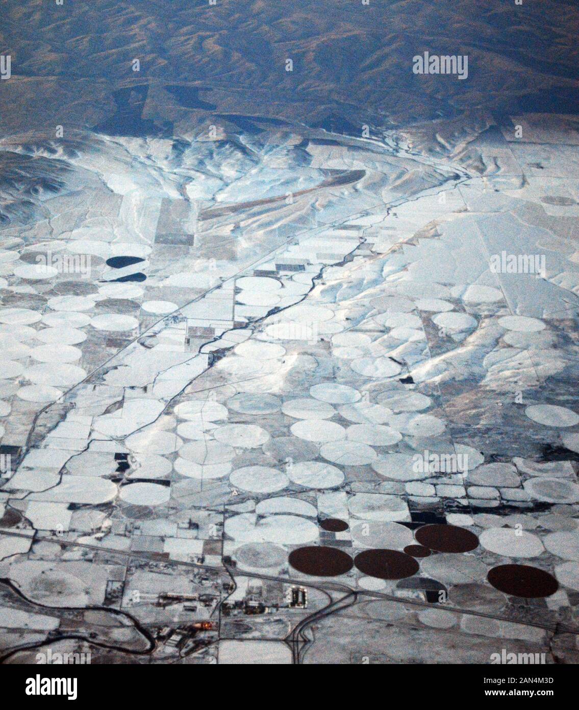 Circular Agriculture Fields Usa High Resolution Stock Photography and ...