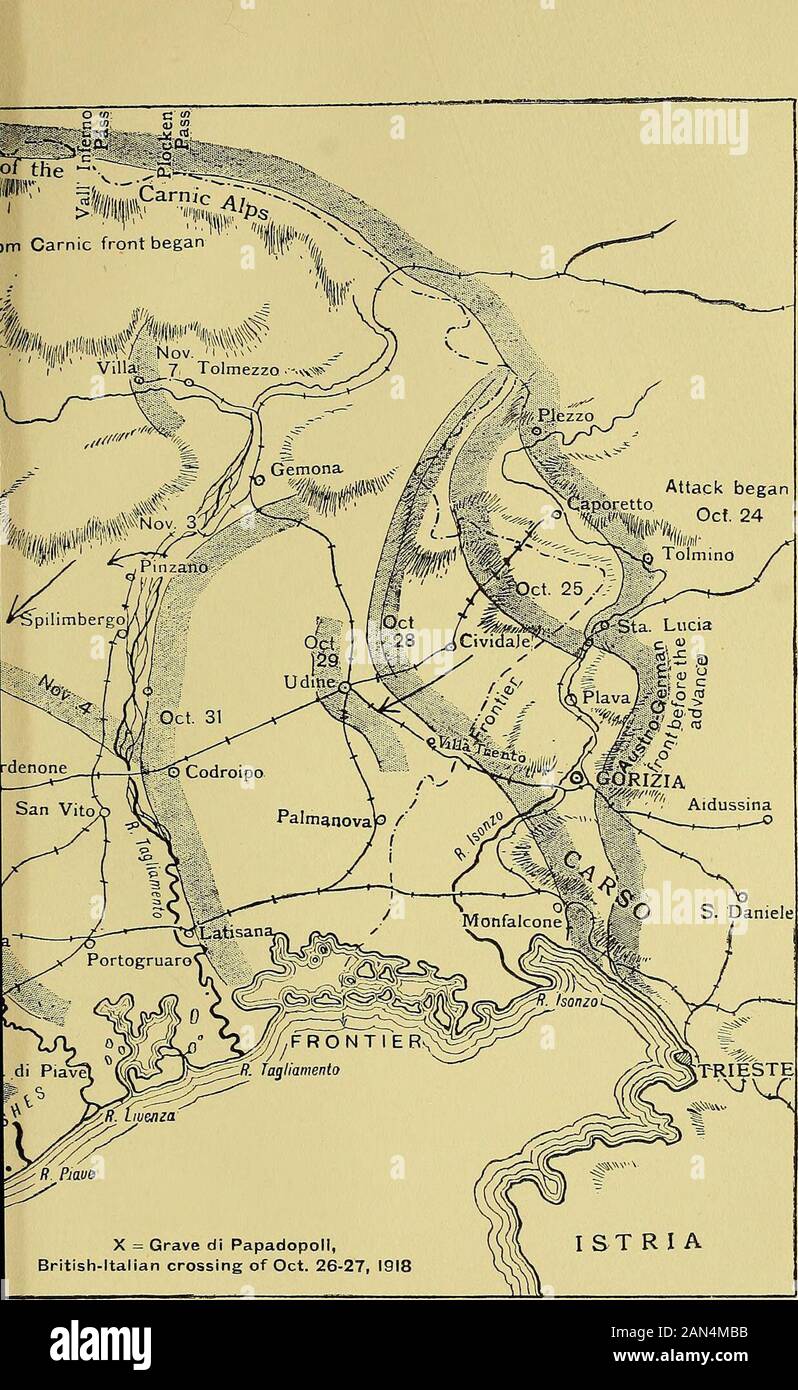 Battle of caporetto map hi-res stock photography and images - Alamy