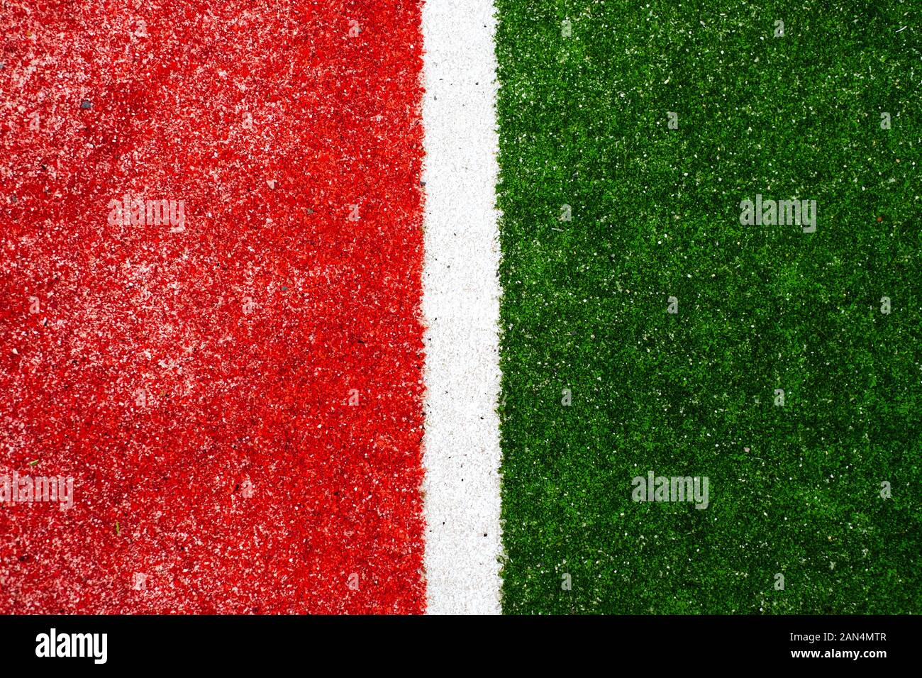 Tennis court, artificial turf, sand infill, top view perspective Stock ...