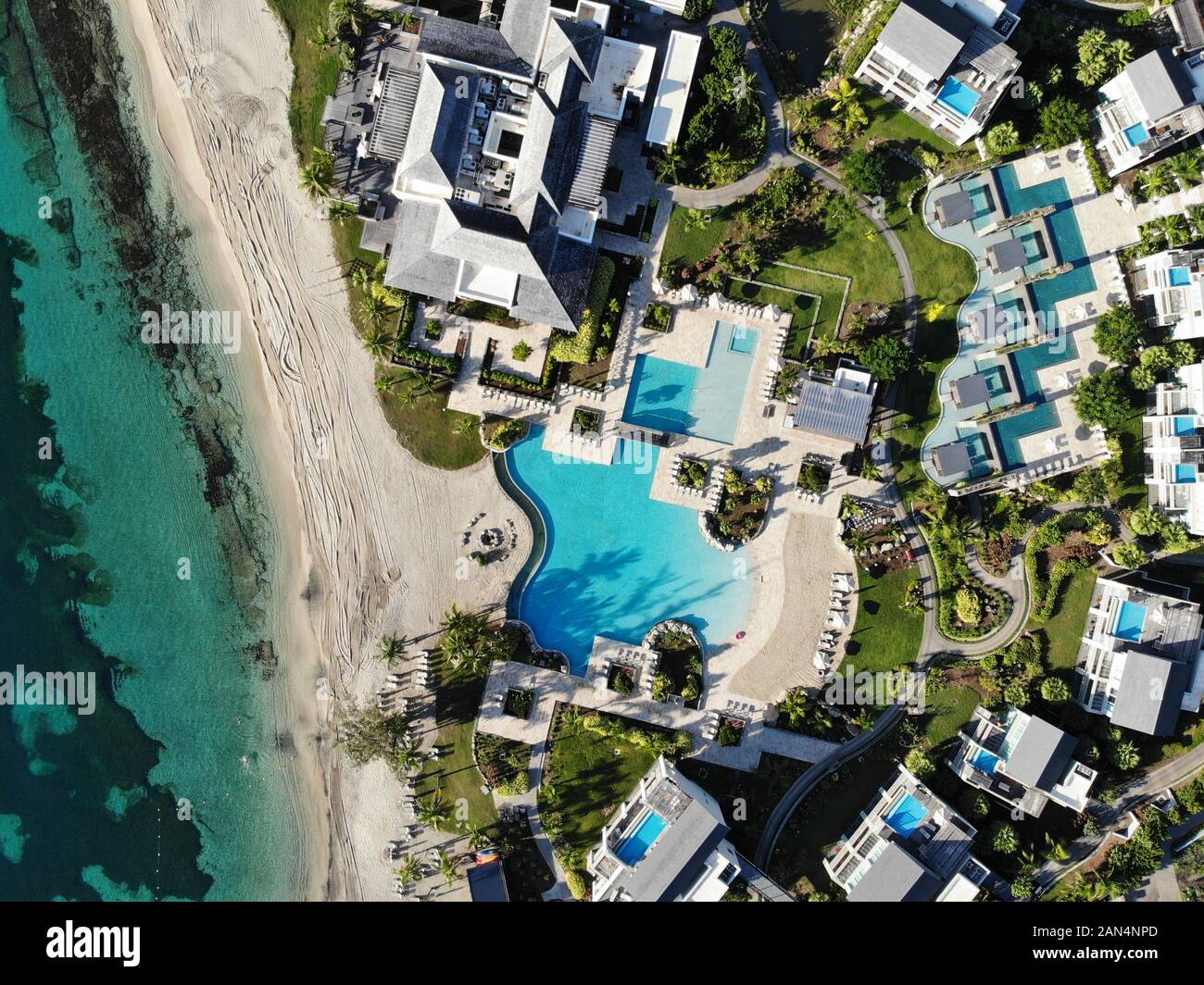 ST KITTS, ST KITTS AND NEVIS -24 NOV 2019- Aerial view of the Park ...