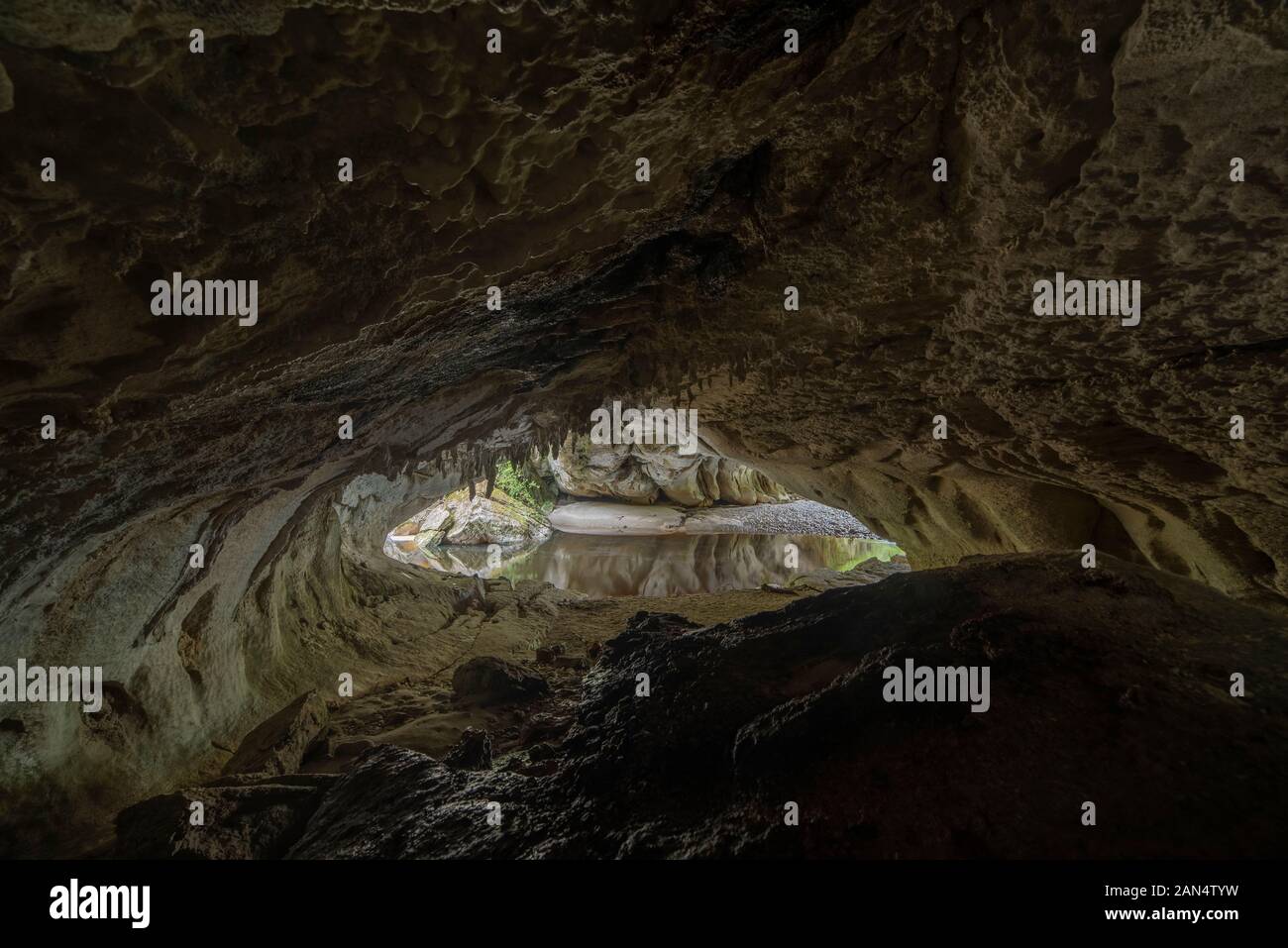 Moria Gate Arch, Kahurangi National Park Stock Photo - Alamy