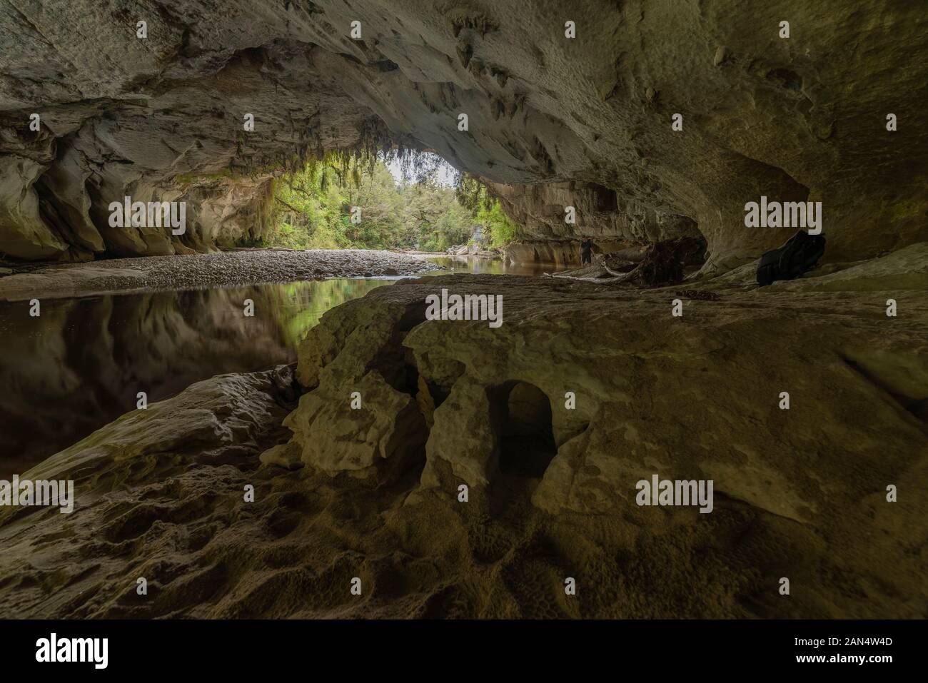 Moria Gate Arch, Kahurangi National Park Stock Photo - Alamy