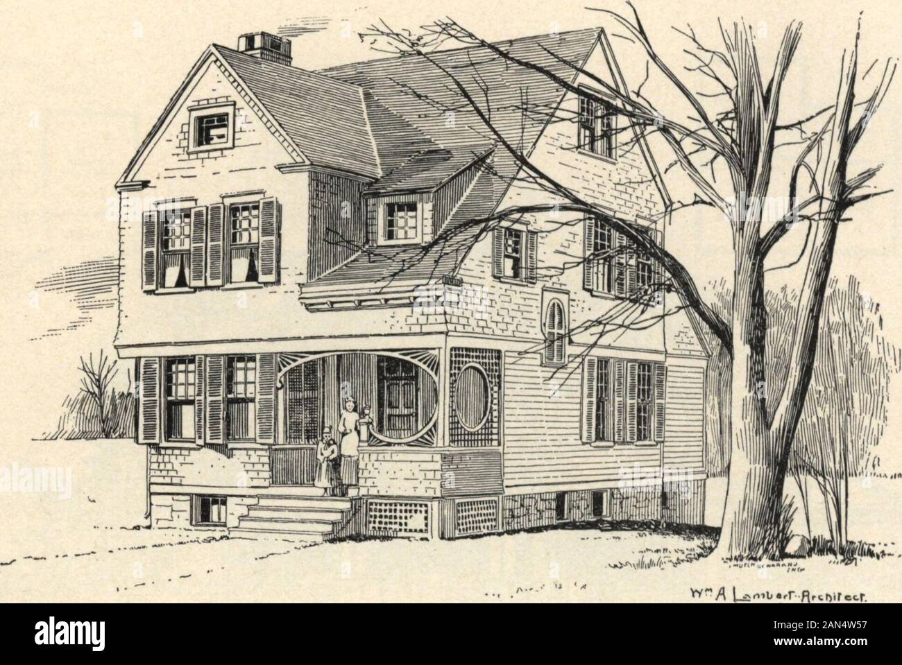 Lambert's suburban architecture . DESCRIPTION ON PAGE 47. SECOND FLOOR ...