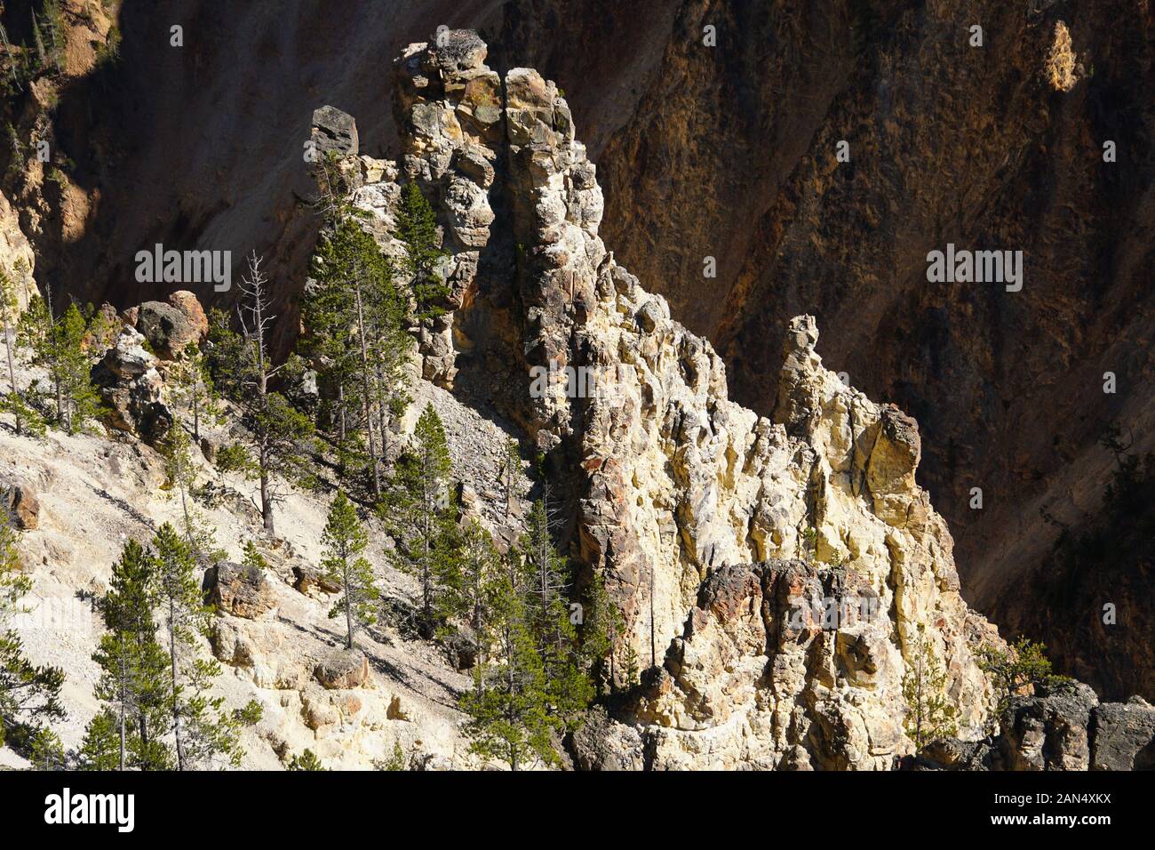 Erosion has created beautiful and dramatic limestone spires on the ...