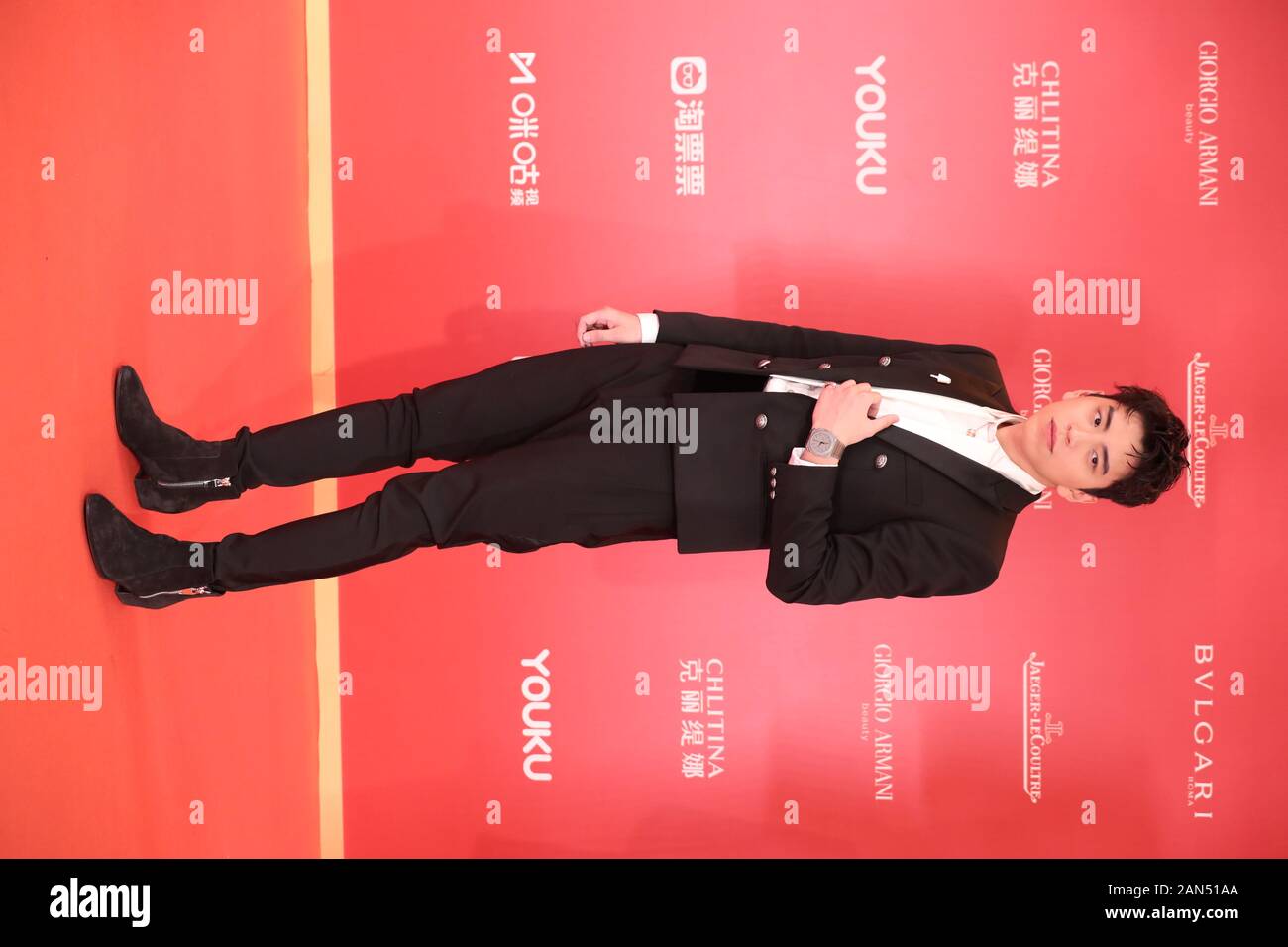 --FILE--Chinese actor Darren Wang, also known as Wang Talu, shows up at ...