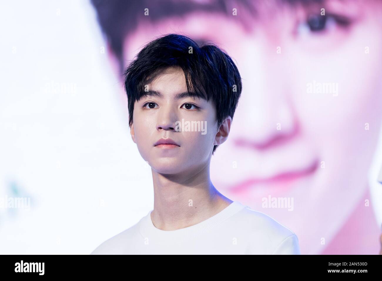--FILE--Chinese singer and actor Wang Junkai, also known as Karry Wang ...