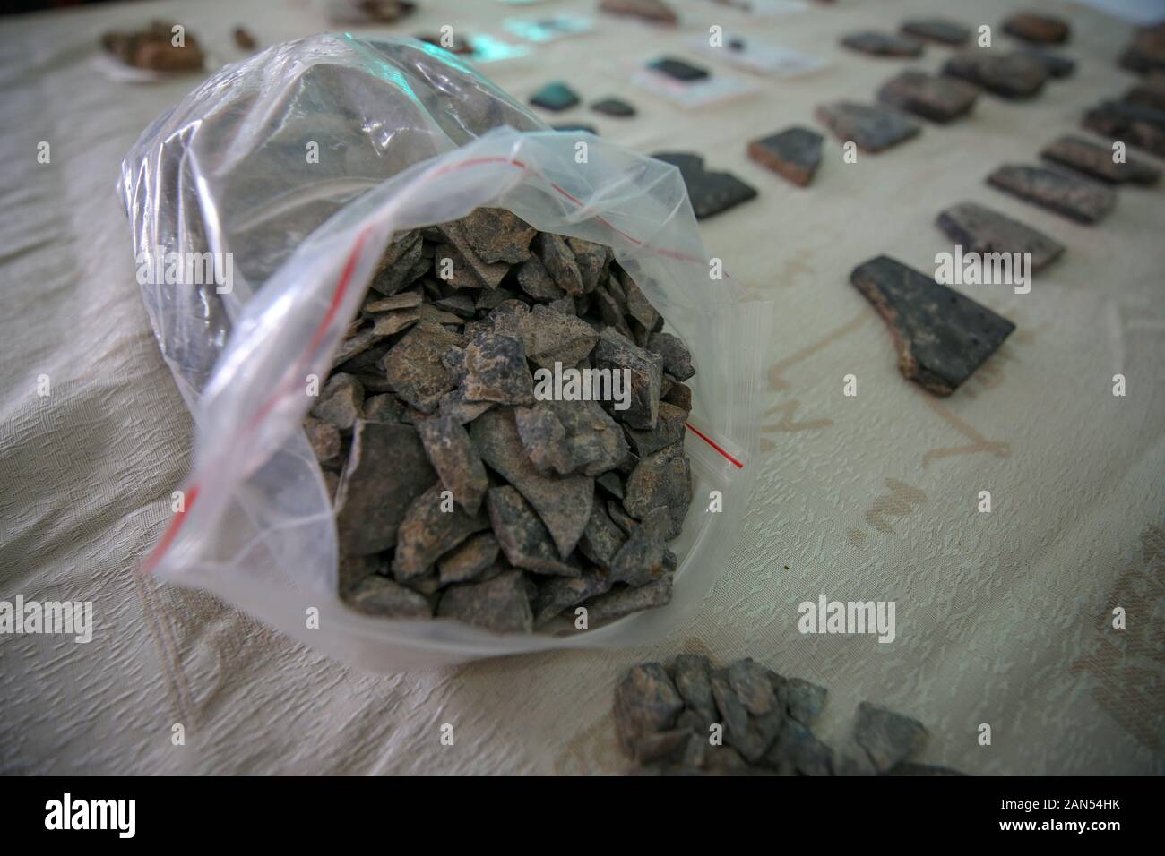 The tools to produce stone-made armors in Mausoleum of Qin Shi Huang ...