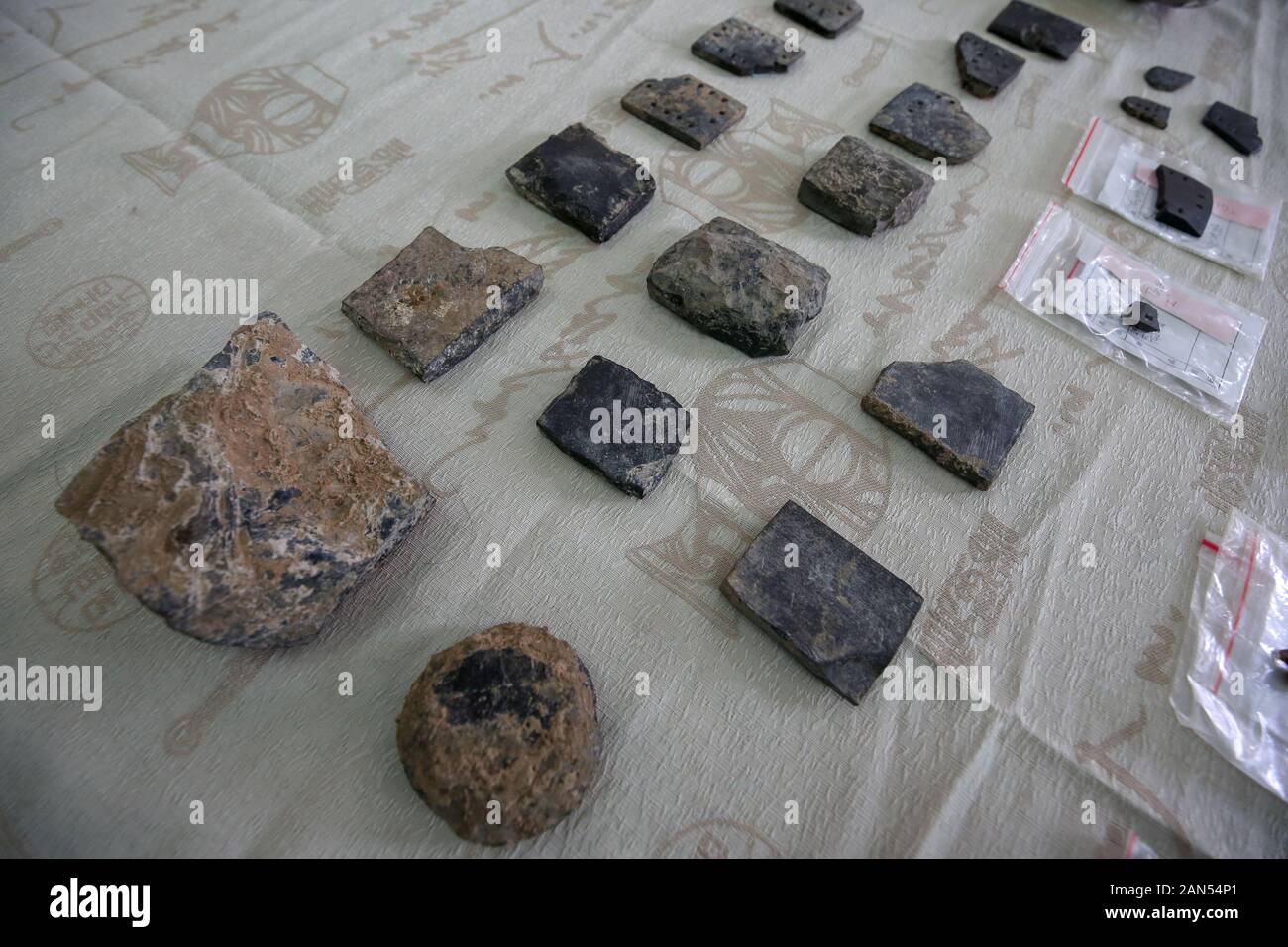 The tools to produce stone-made armors in Mausoleum of Qin Shi Huang ...